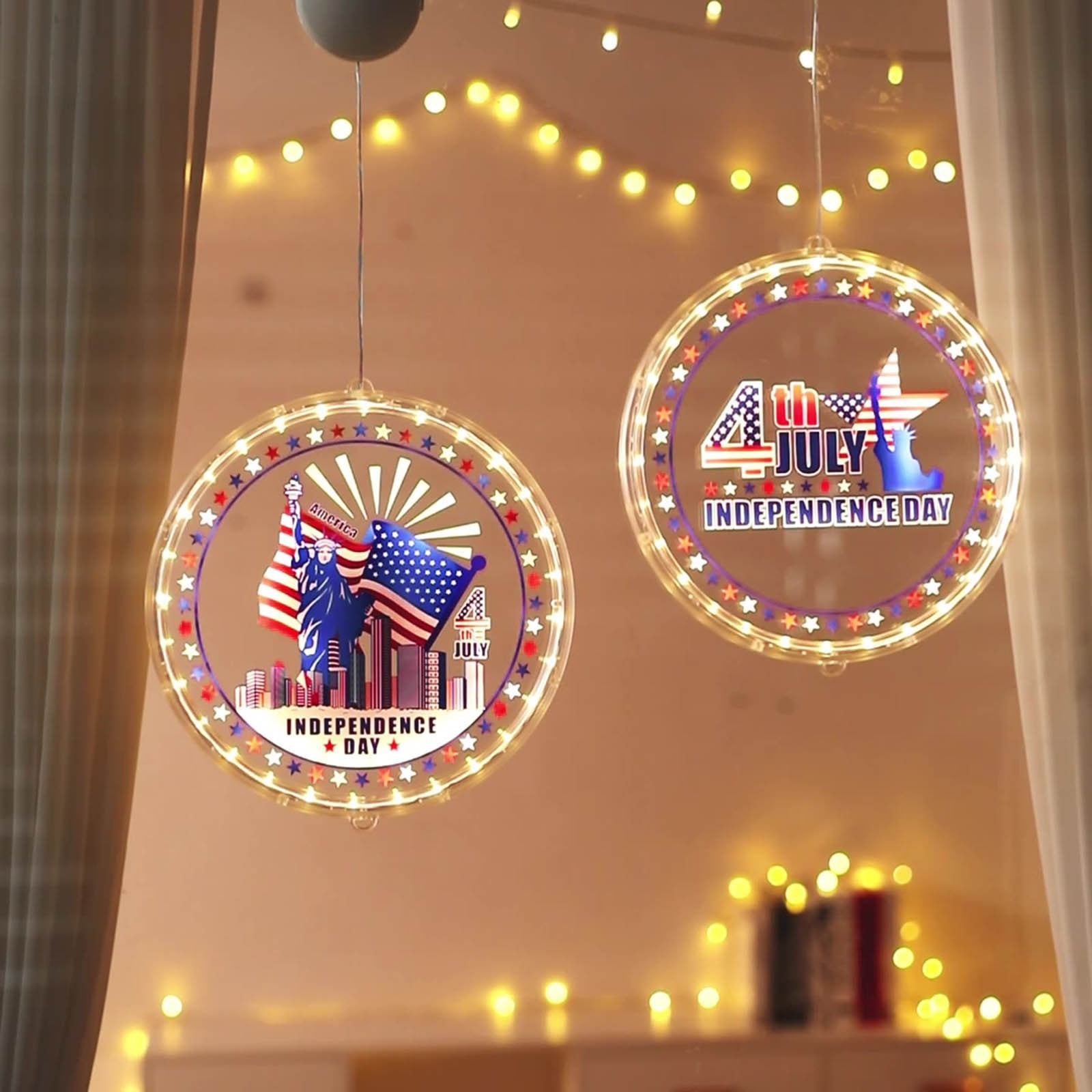 Viflosae Desk Lamp 4th of July Party Independence Day LED Lights Home ...