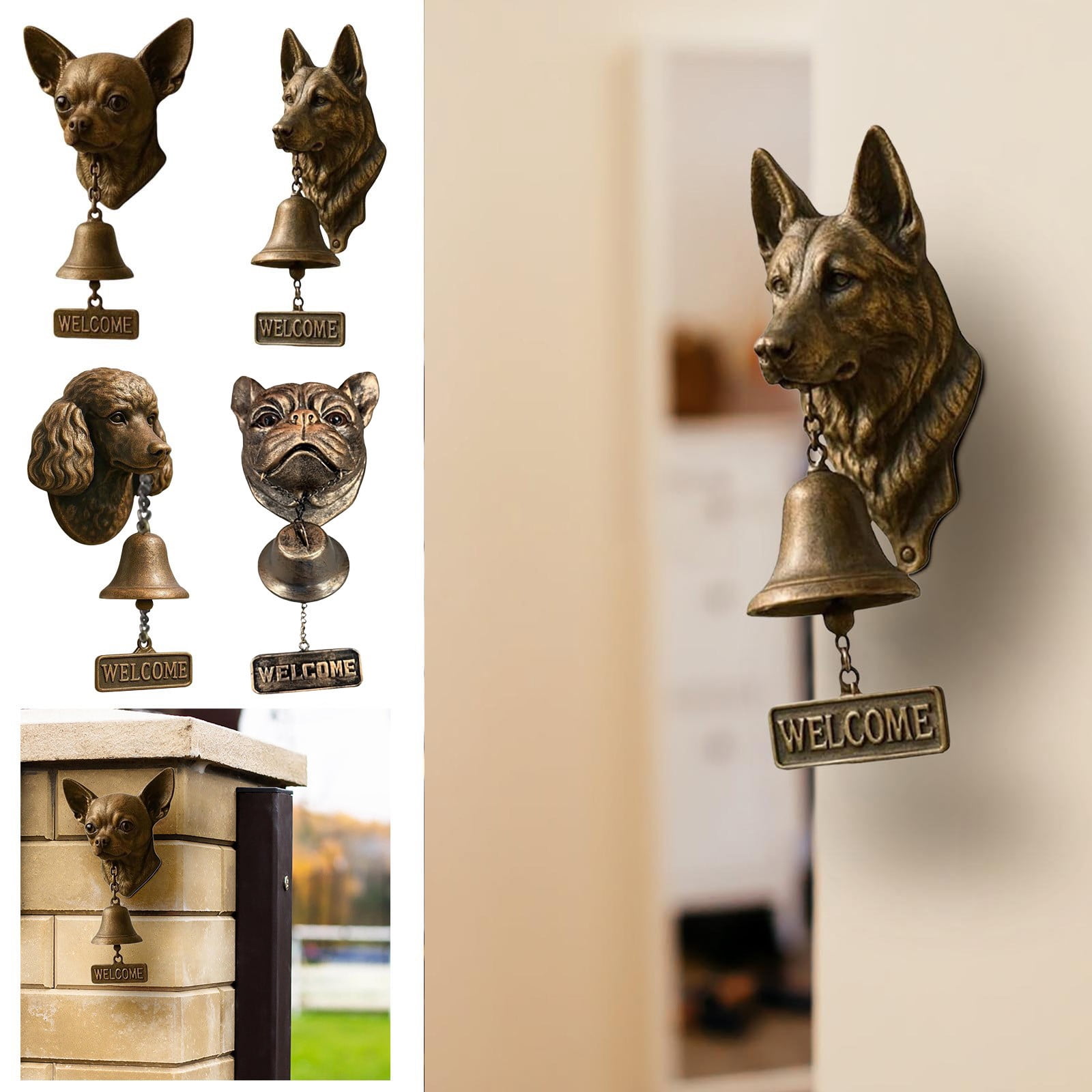 Viflosae Doorbells for Home Western White Emblem Welcome Doorbell for ...
