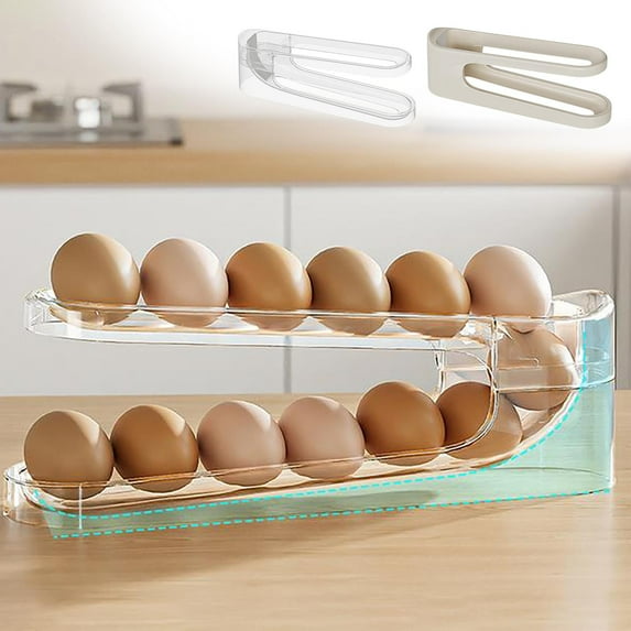 Viflosae Egg Organizer for Refrigerator Egg Container Storage Box ...