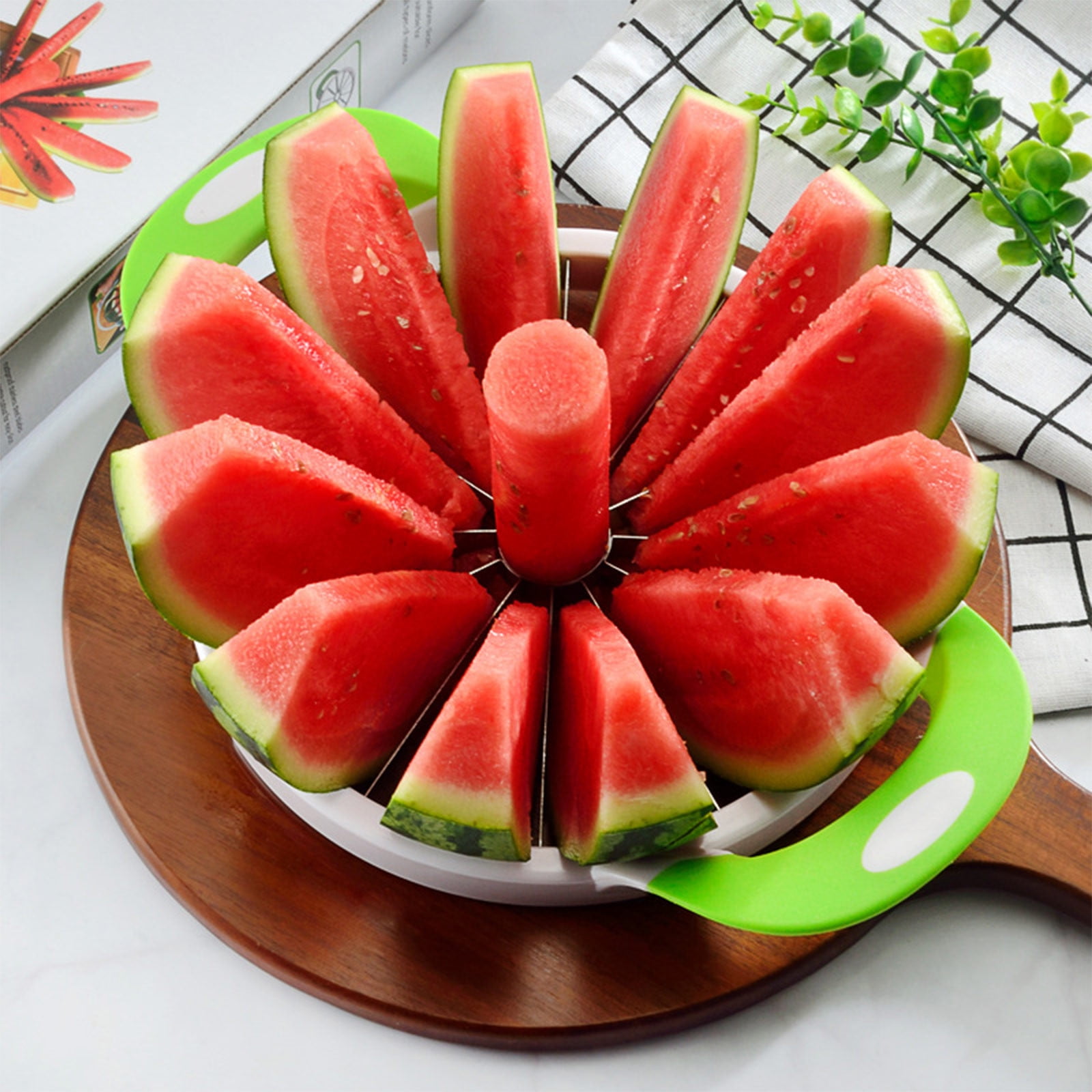 Viflosae Extra Large Watermelon Cutter Comfort Silicone Handle ...