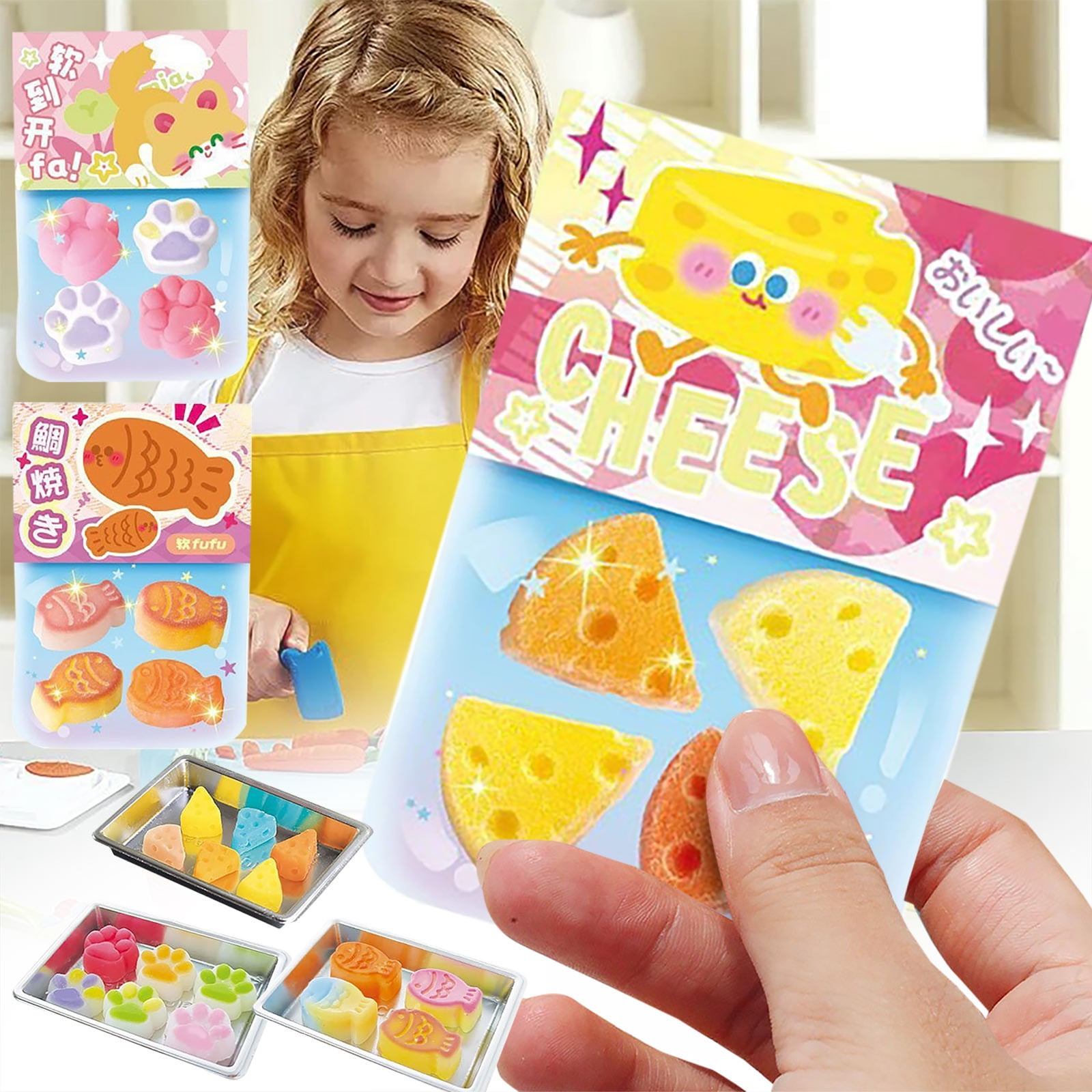 Viflosae Fidget Toy Sensory Toys Claw Yakitori Cheese Pinch Material ...