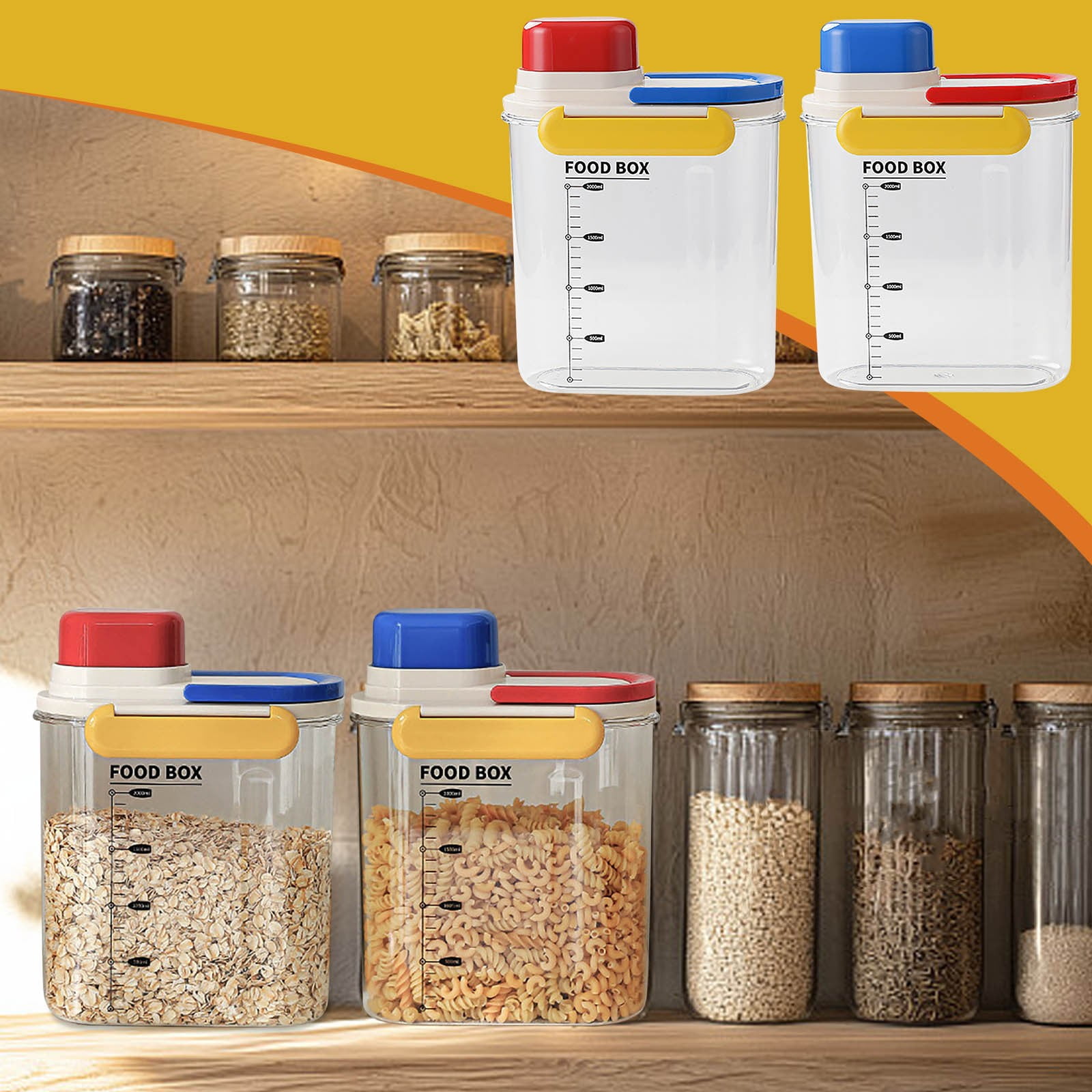 Viflosae Five Grain and Miscellaneous Grain Storage Tank for Household ...