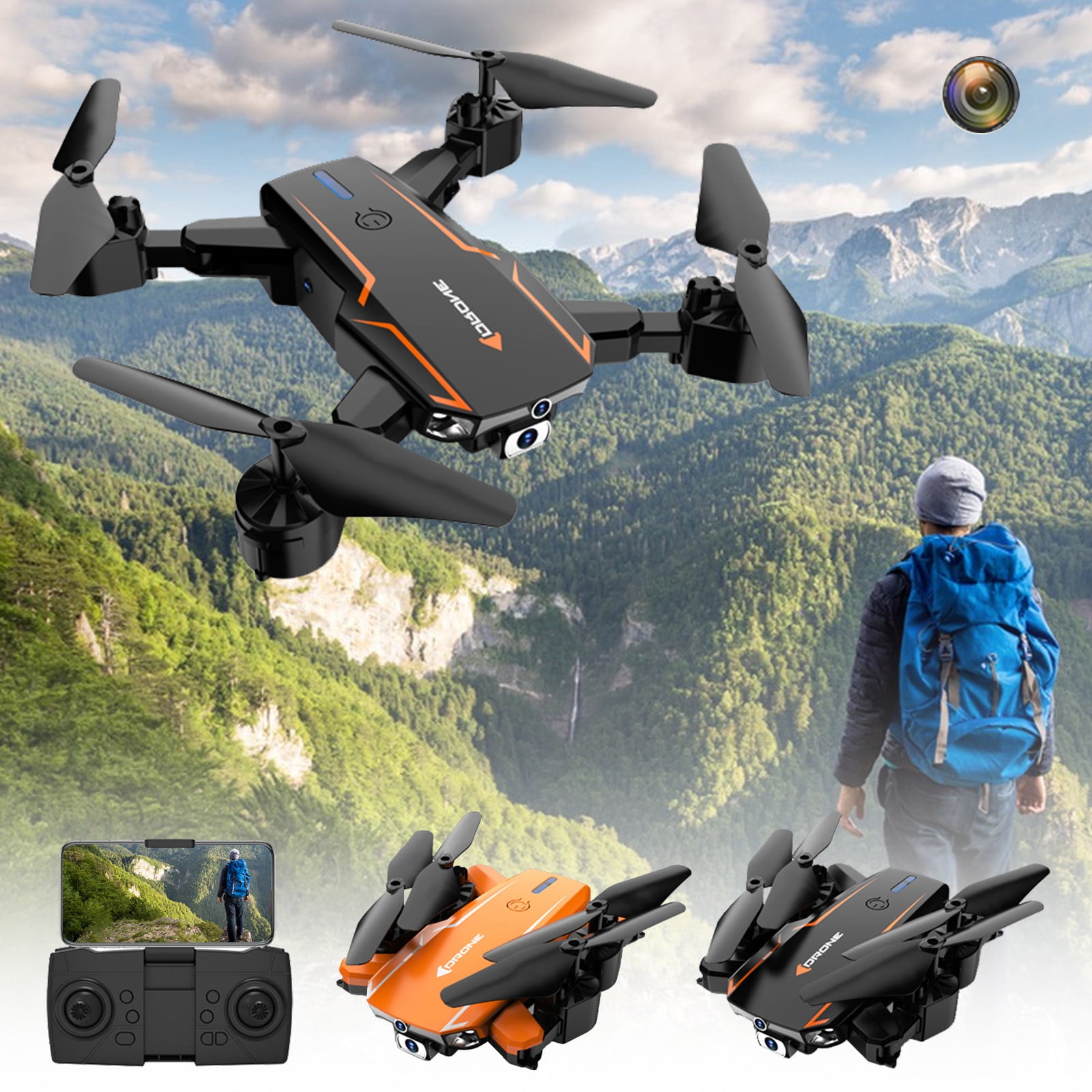 Viflosae Foldable Drone With Camera HD 1080P Camera FPV Drone For ...