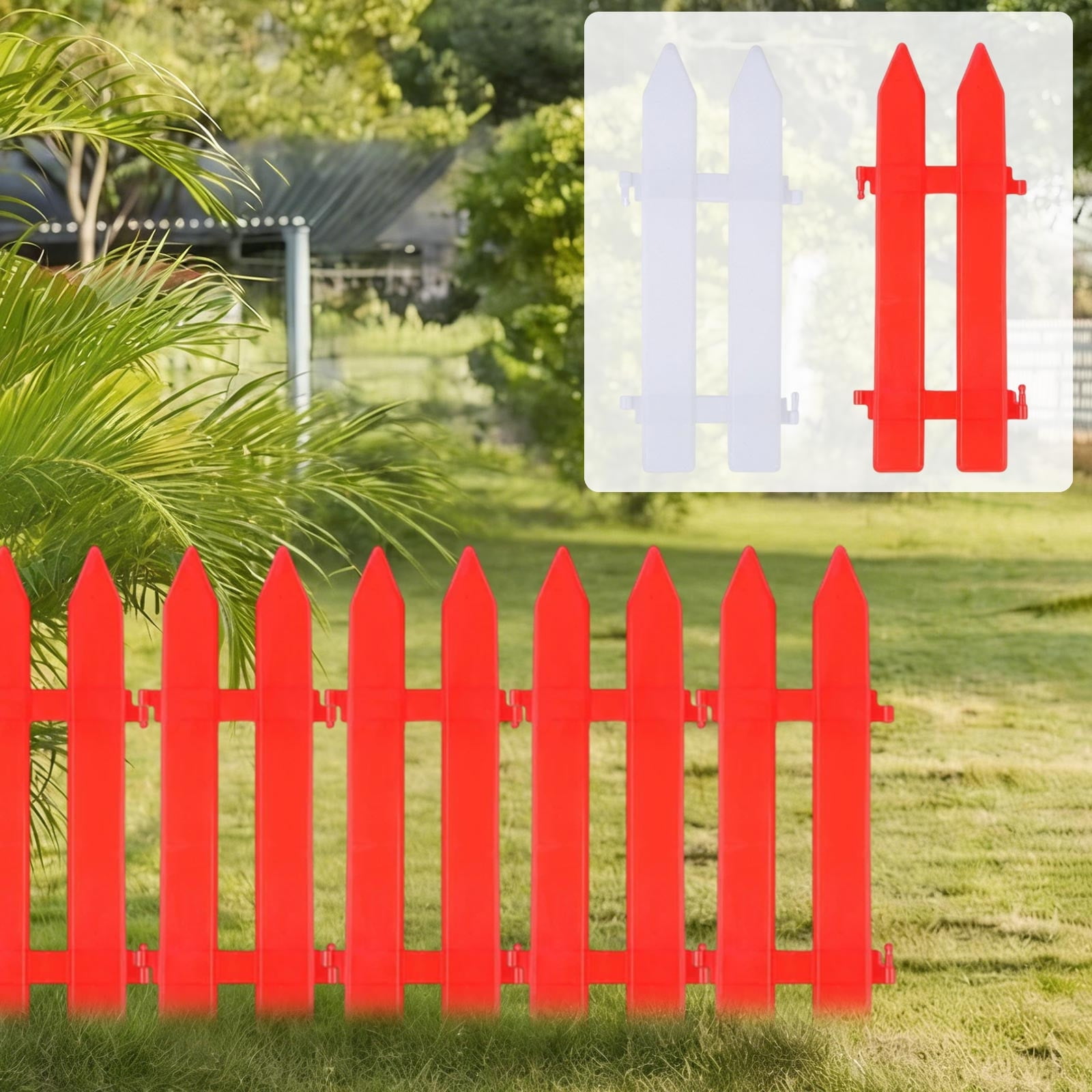 Viflosae Garden Fencing Outdoor Fence Small Fence for Garden Plastic ...