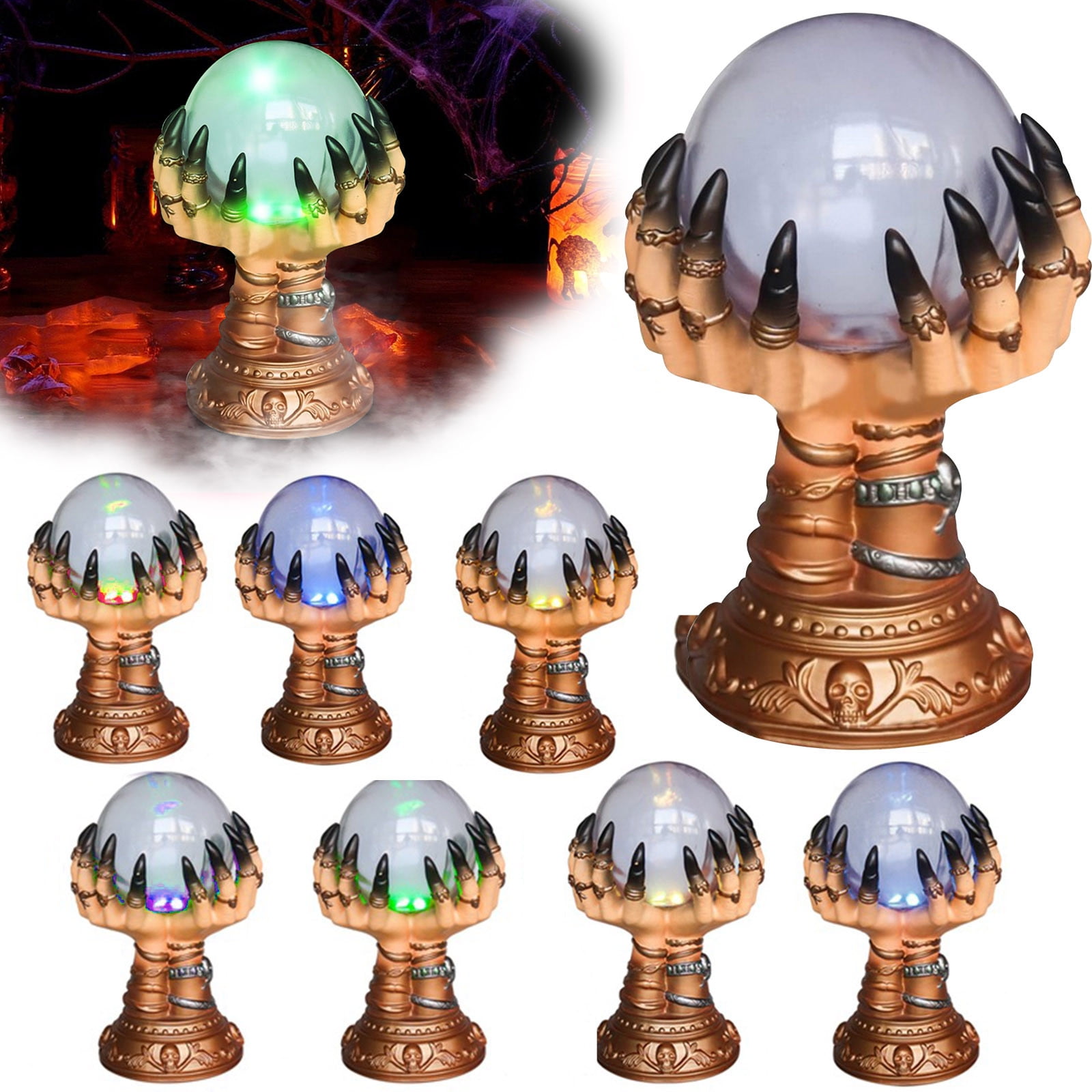 Viflosae Halloween Decorations Horror Hand Electrostatic Negative ...