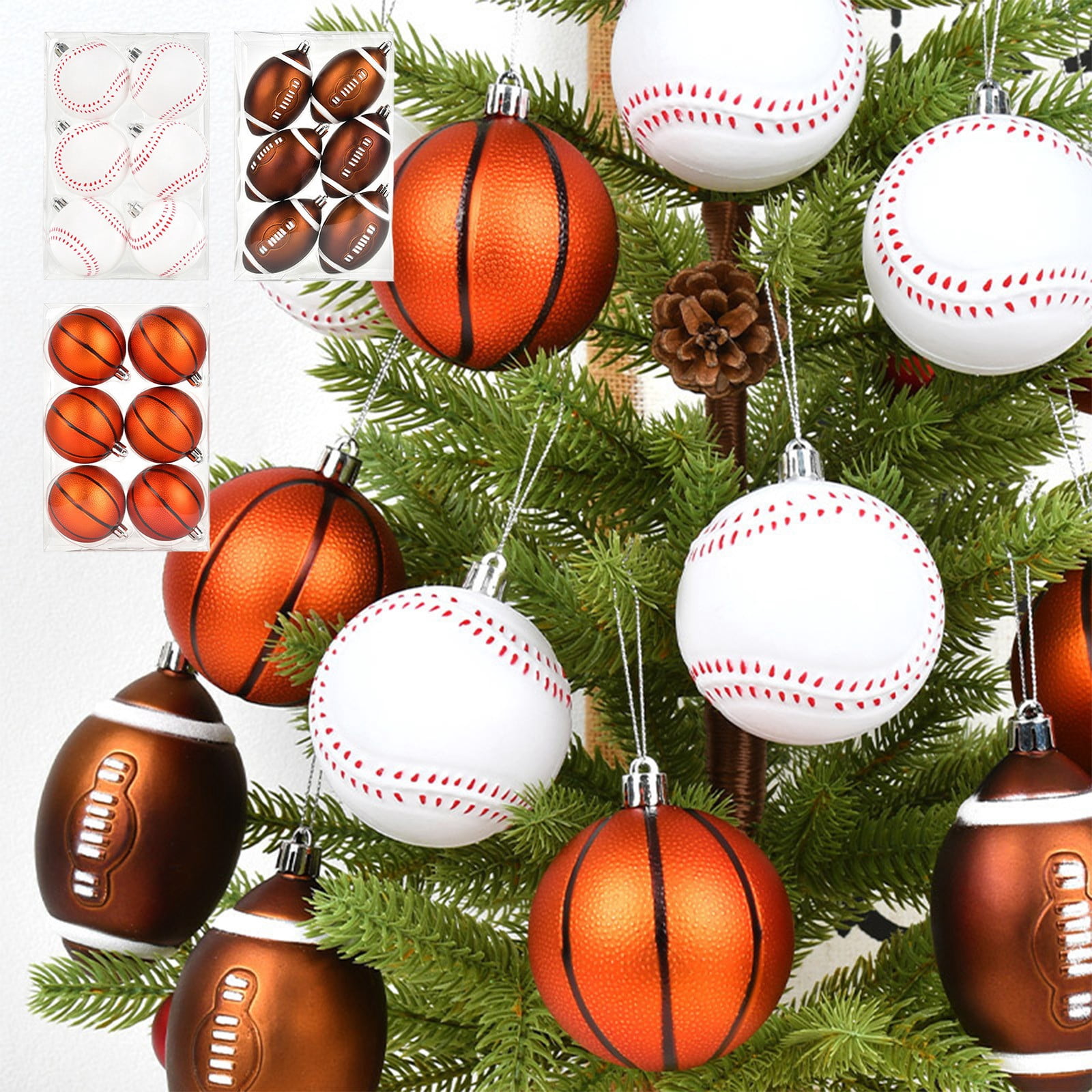 Viflosae Hanging Christmas Decor Modern Christmas Ornaments Sports ...