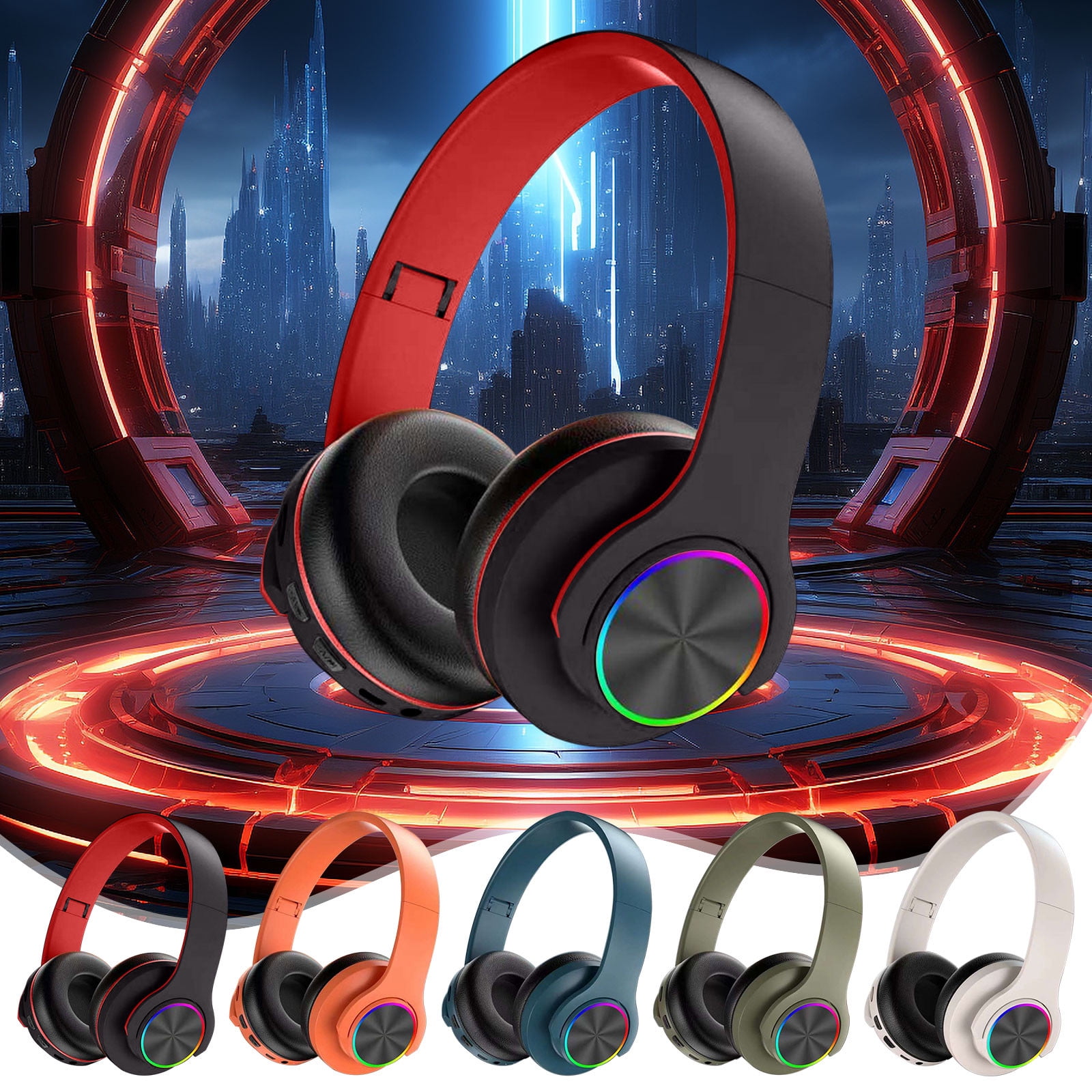 Viflosae Headphones over Ear Bluetooth Headphones Wireless Earbuds Over ...