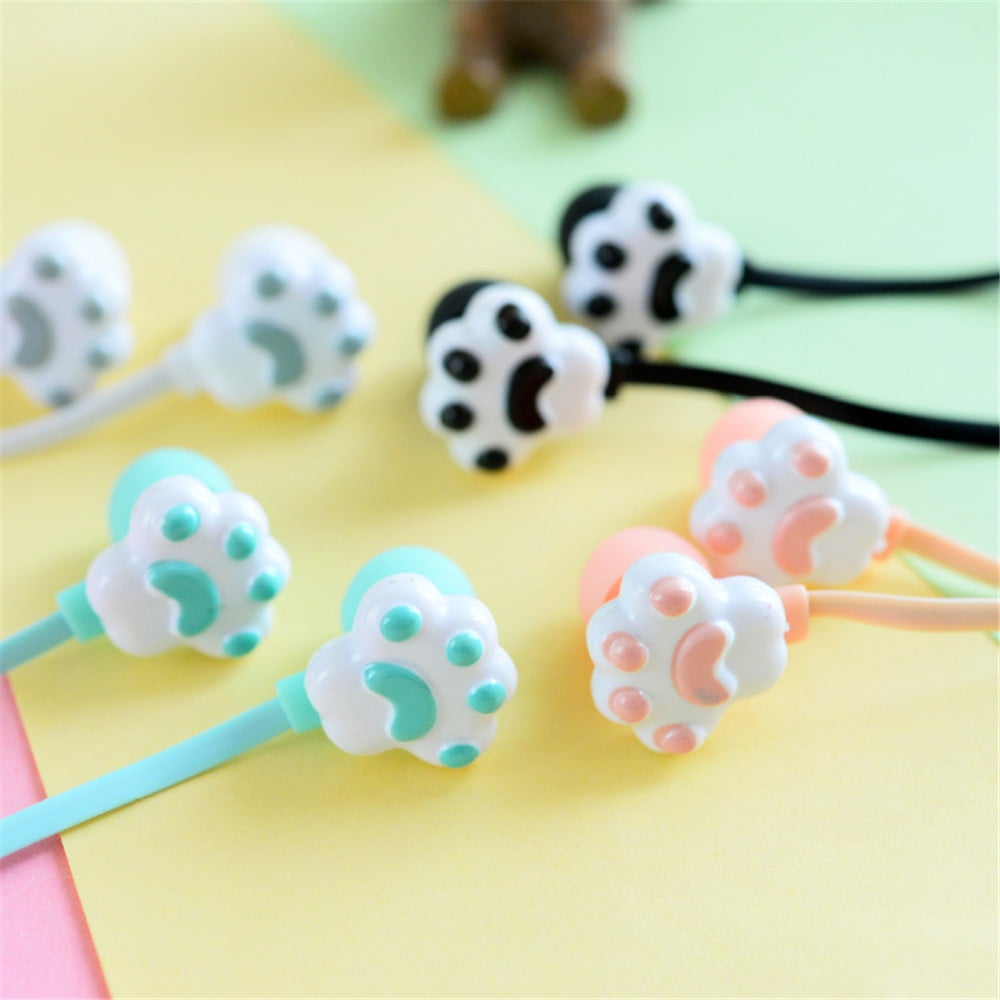 Viflosae Headphones for School Childs Headset Lovely Cute Paw 3.5mm In ...