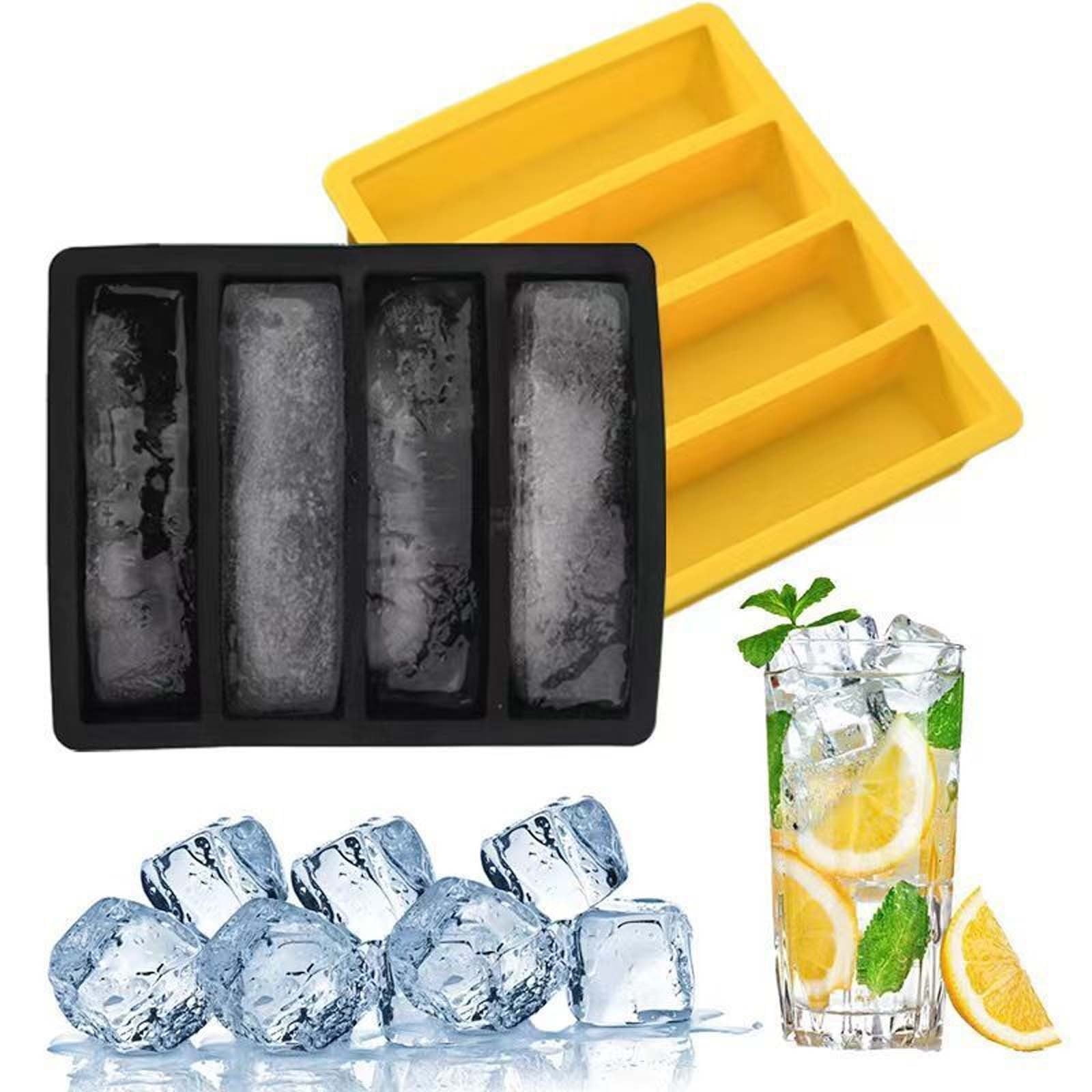 Viflosae Ice Trays Ice Molds for Cocktails Strip Four Ice for Household ...