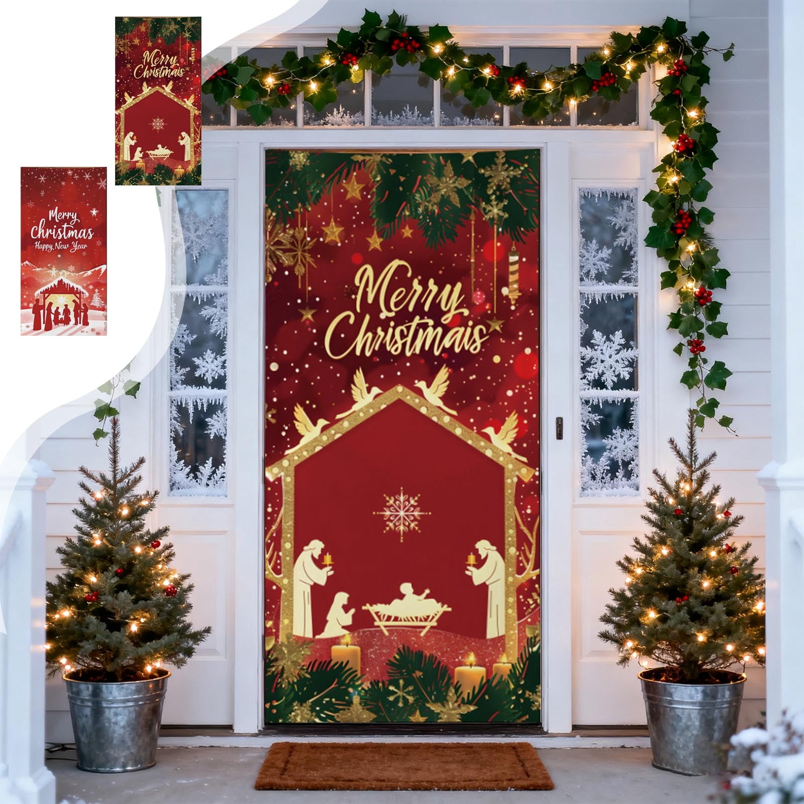 Viflosae Insulated Door Curtain Thermal Door Curtain 6.66x2.99 Ft ...