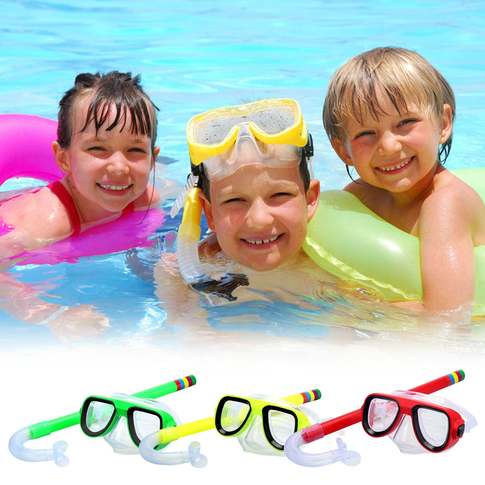 Viflosae Kids Goggles Goggles Kids Kids Goggles for Swimming 3-5 Large ...