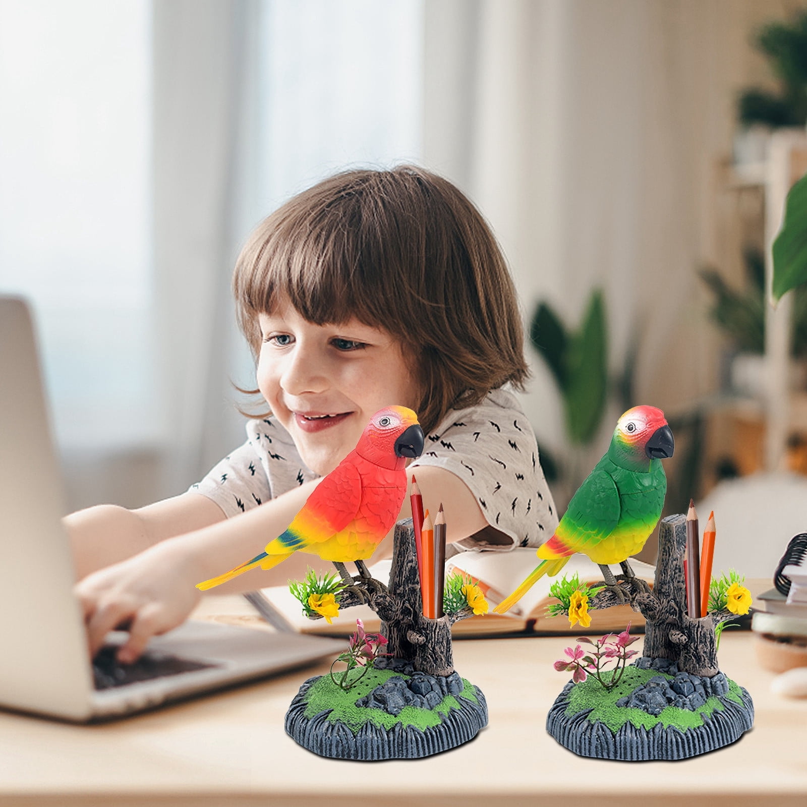 Viflosae Gift for Kids Girl Battery Operated Birds Toys Simulated ...