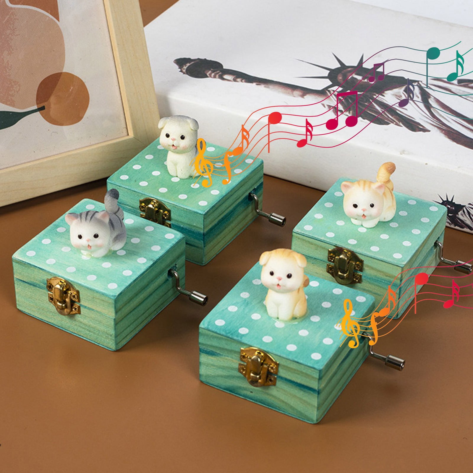 Viflosae Toddler Music Toys Early Learning Educational Mini Animals ...