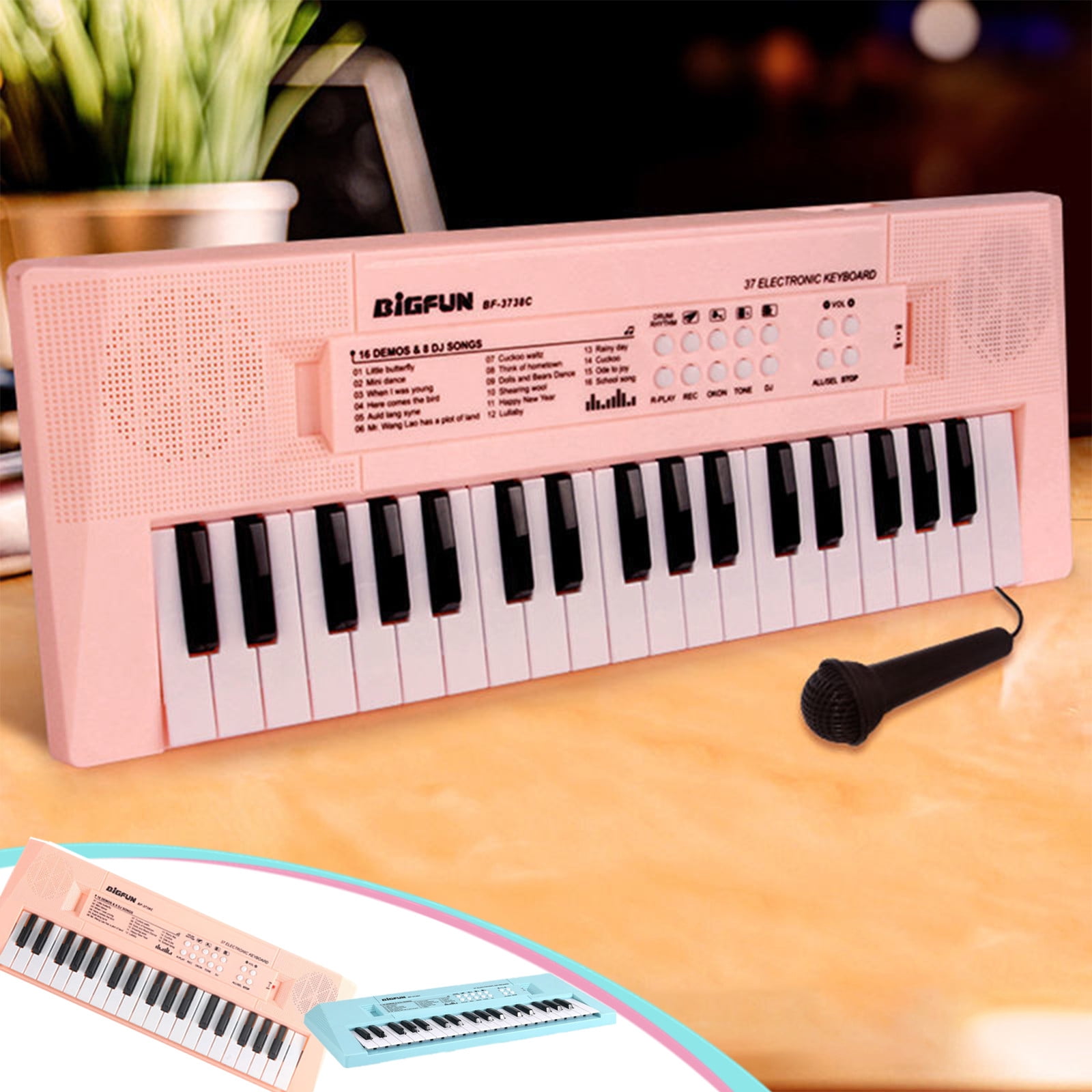 Viflosae Kids Piano Keyboard Music Educational Instrument Toy 37 Keys ...