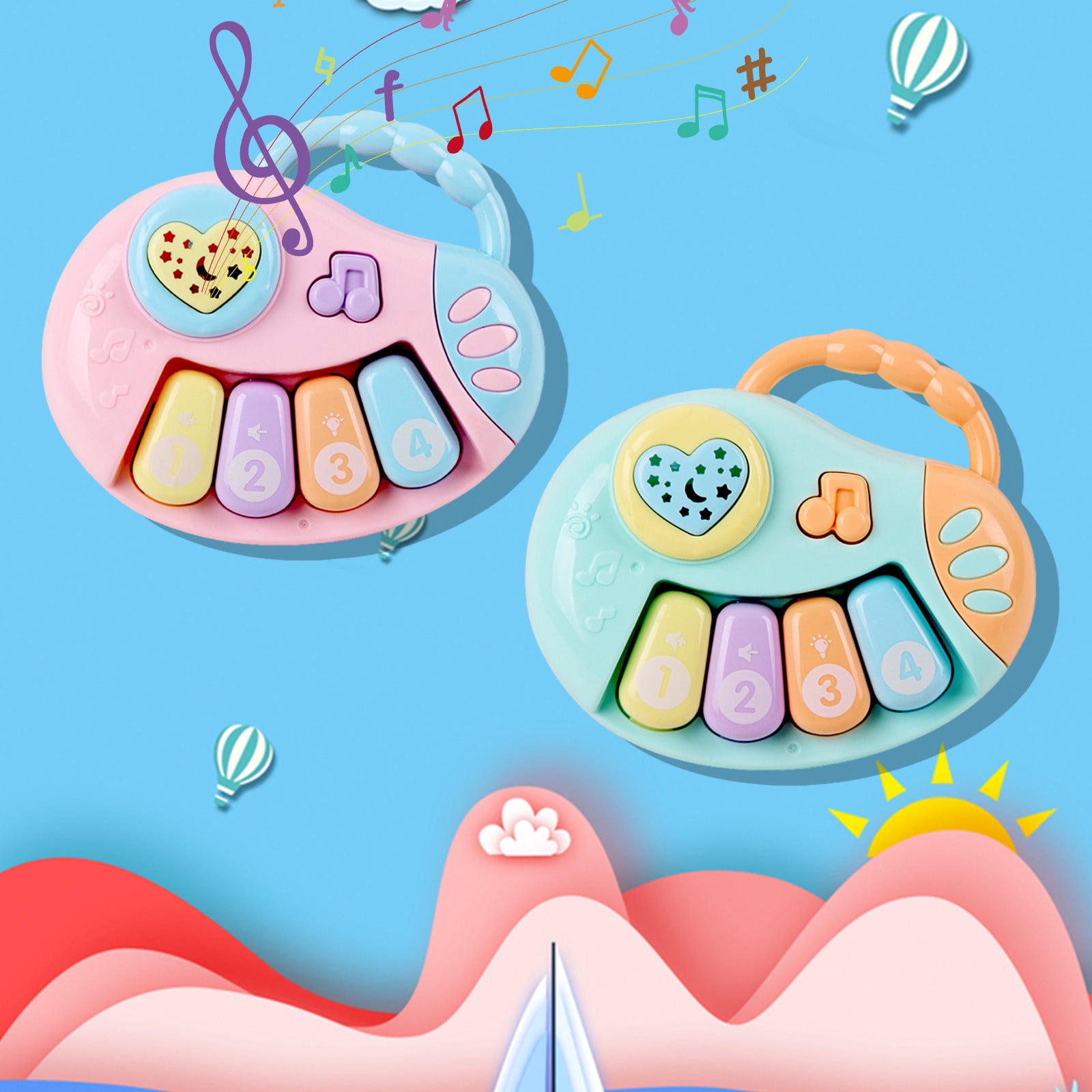 Viflosae Kids Piano Keyboard Music Educational Instrument Toy Children ...