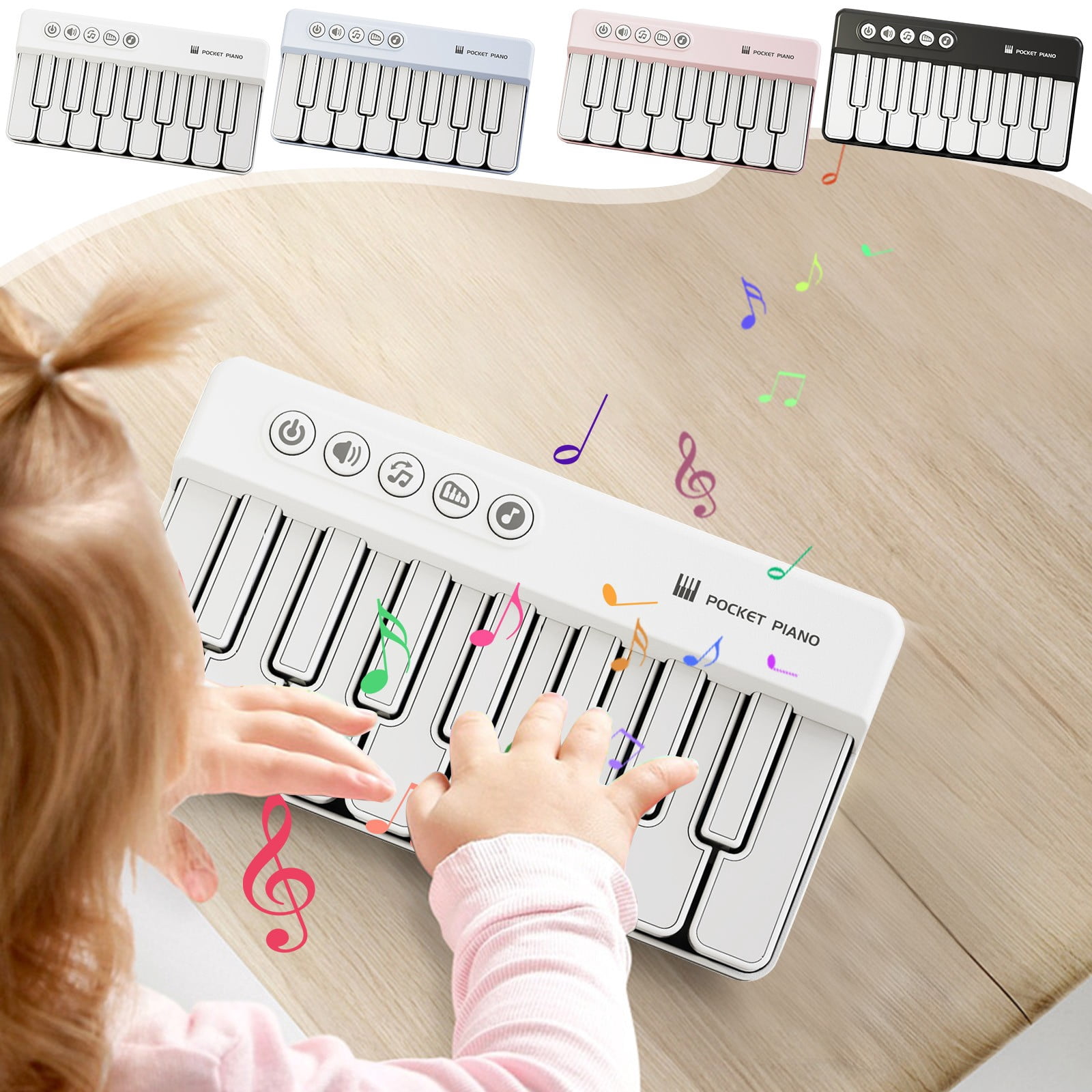 Viflosae Kids Piano Keyboard Music Educational Instrument Toy Mini ...
