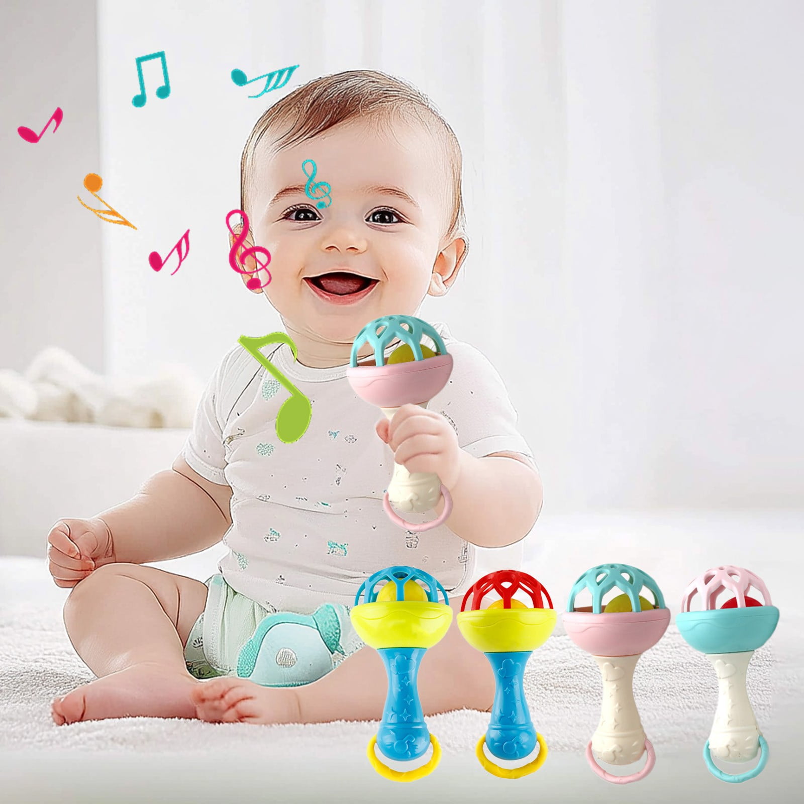 Viflosae Kids Rattle Toys Sensory Toys Preschool Educational Water ...