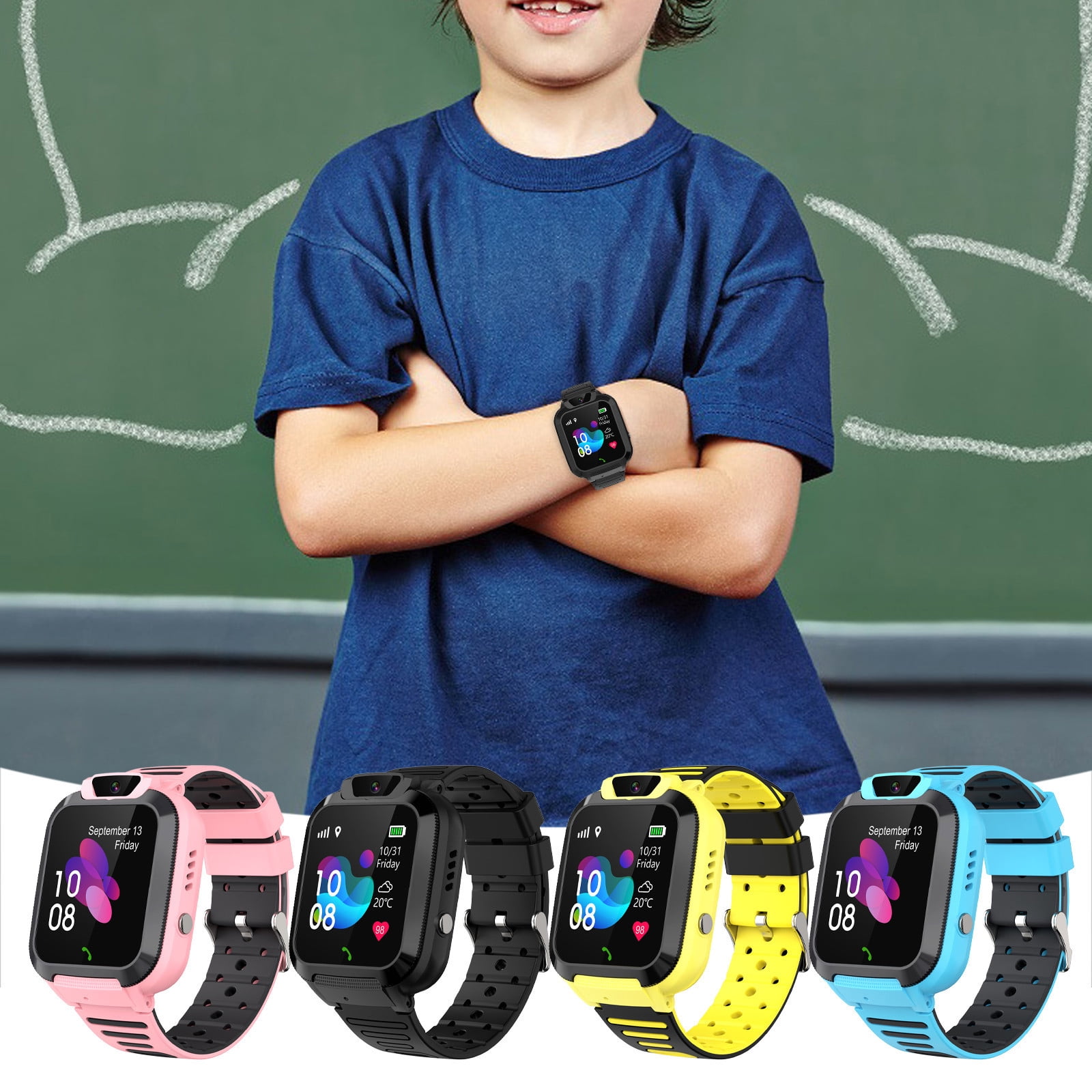 Viflosae Kids Smart Watch For Boys Girls Ages 3-12 With Games Video ...