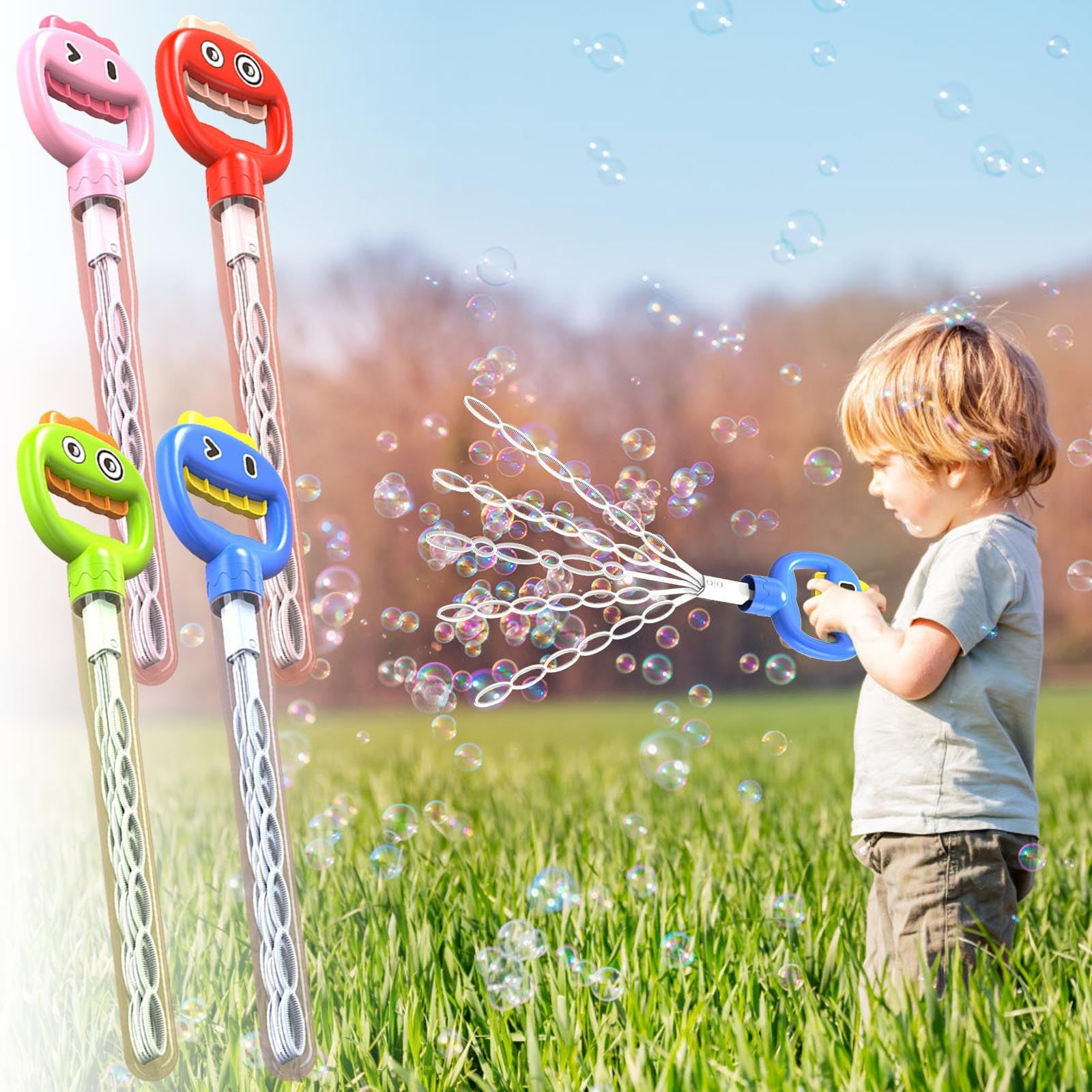 Viflosae Kids Toys 32 Hole Smiling Face Foam Wands Five Claw Smiling ...