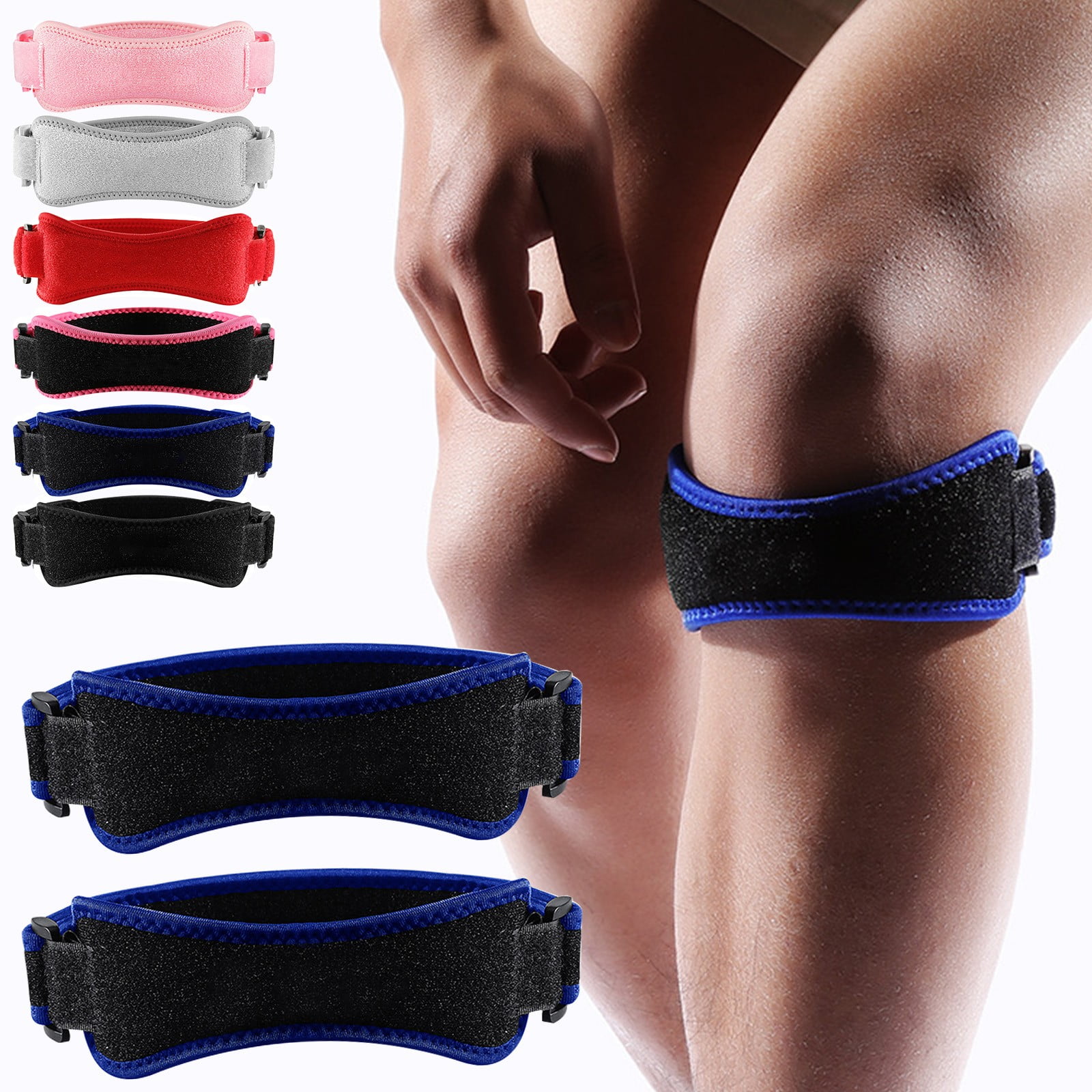 Viflosae Knee Braces for Knee Pain Patella Tendon Knee Strap 2 Pack Protects Knee Support Brace ...