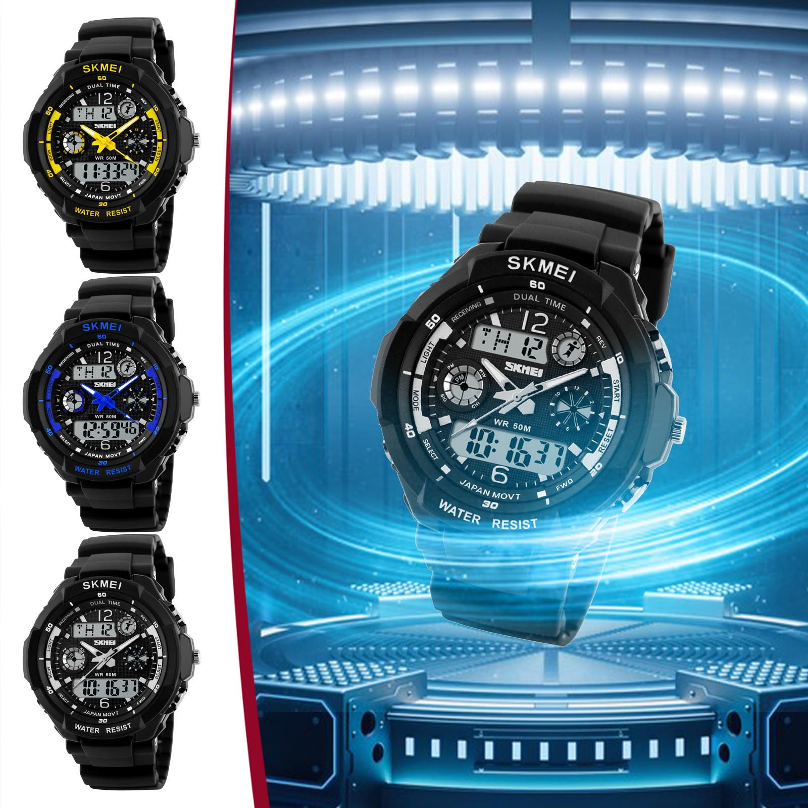 Viflosae Men's Wrist Watches Valentine's Day Gifts Digital Sports Watch ...