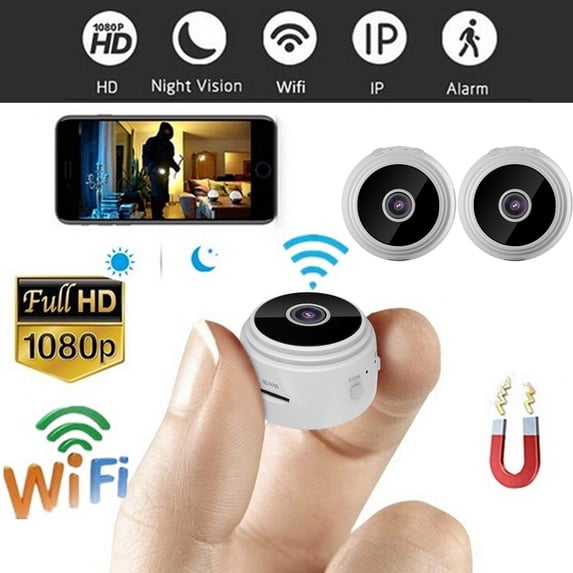 Viflosae Mini Spy Camera, Hidden WiFi 1080P Audio Video Cam, Night ...