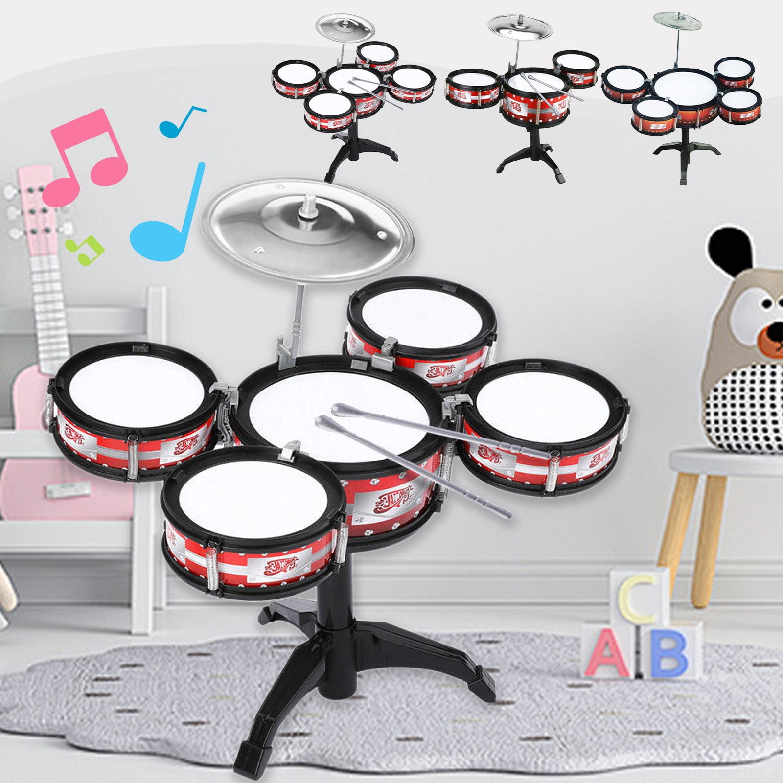 Viflosae Musical Instruments Travel Toys for Kids Ages 4-8 Children's ...