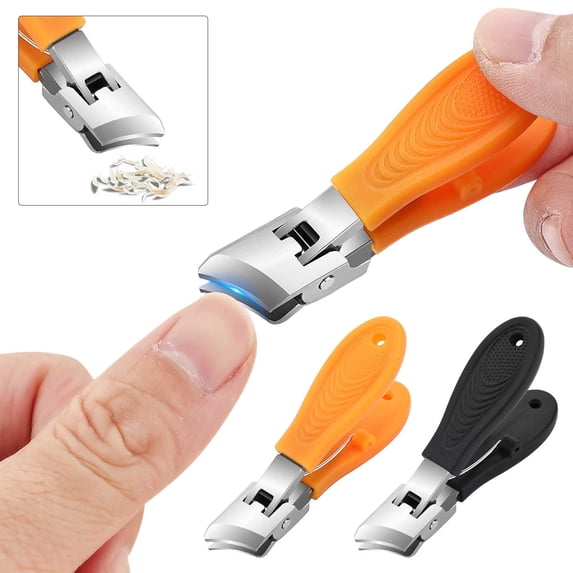 Viflosae Nail Clippers Fingernail Clippers Wide Jaw Opening AntiSplash ...