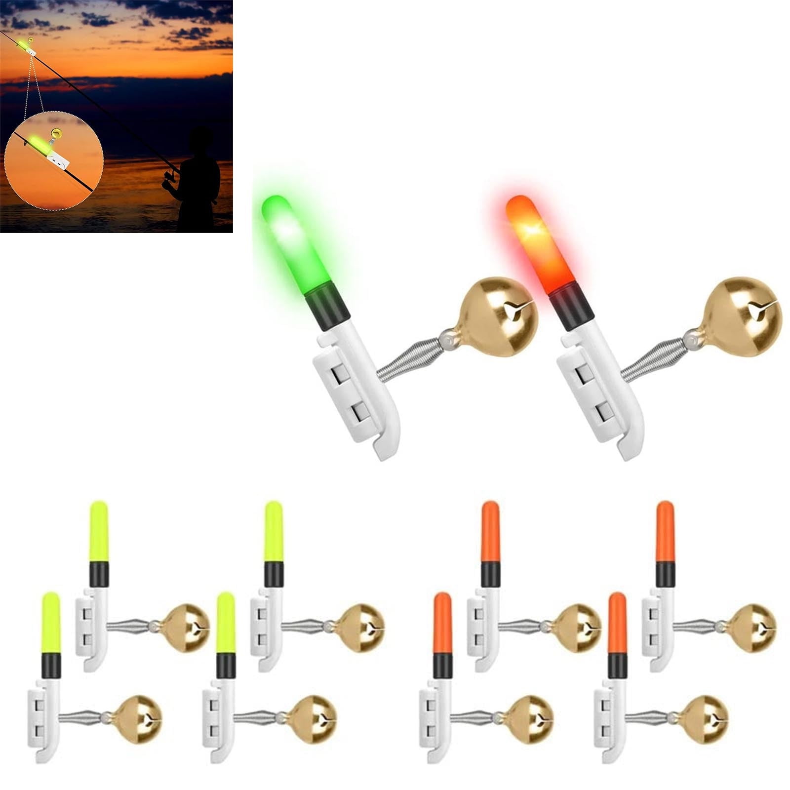 Viflosae Night Fishing Light Stick Waterproof Multi Use Alarm Reusable ...