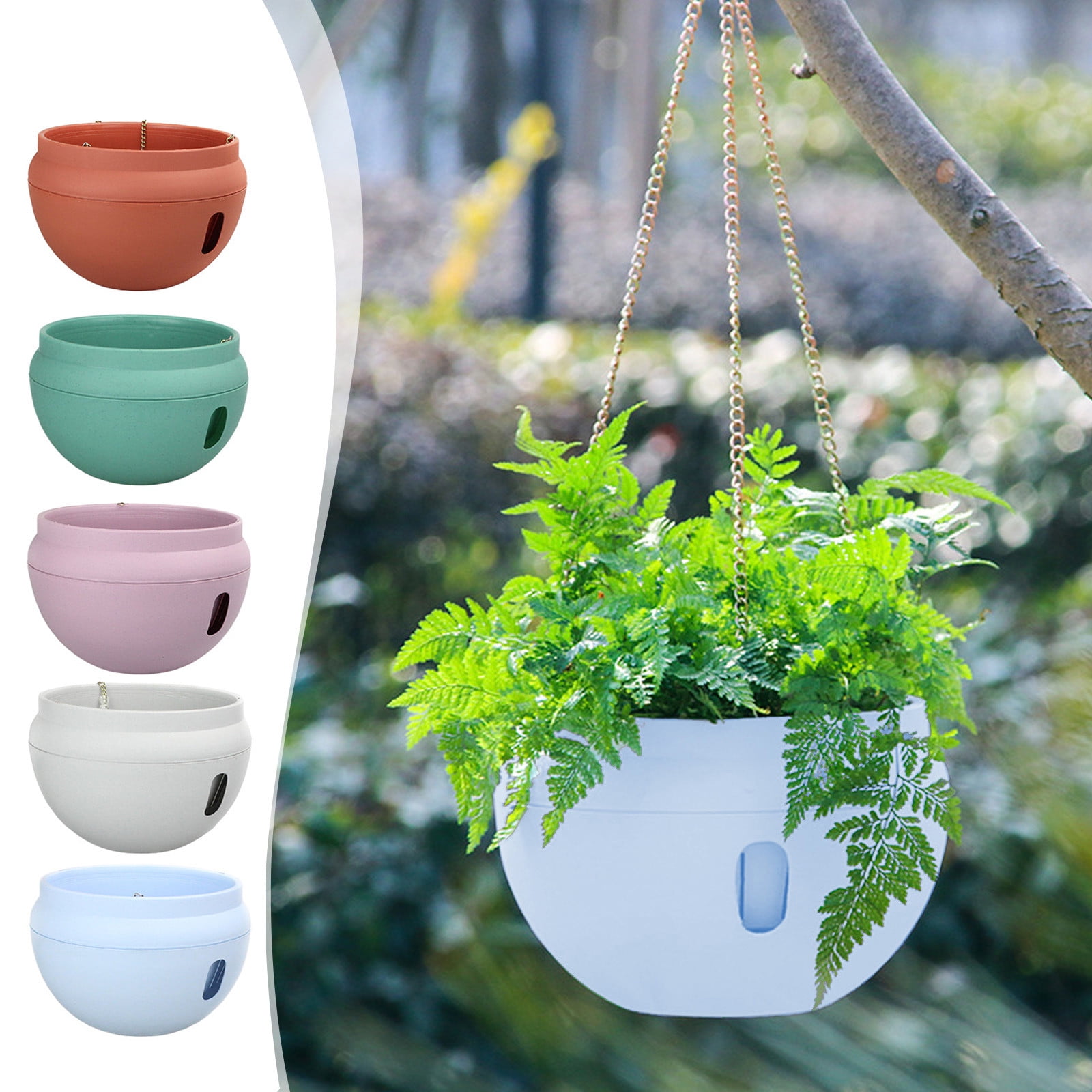 Viflosae Planter Planters for Outdoor Plants Hanging Rattan Medium ...