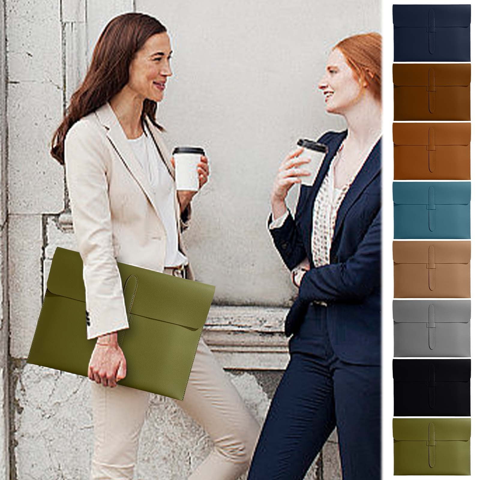 Viflosae Plastic Folders Document Organizer Leather File Bag Briefcase ...