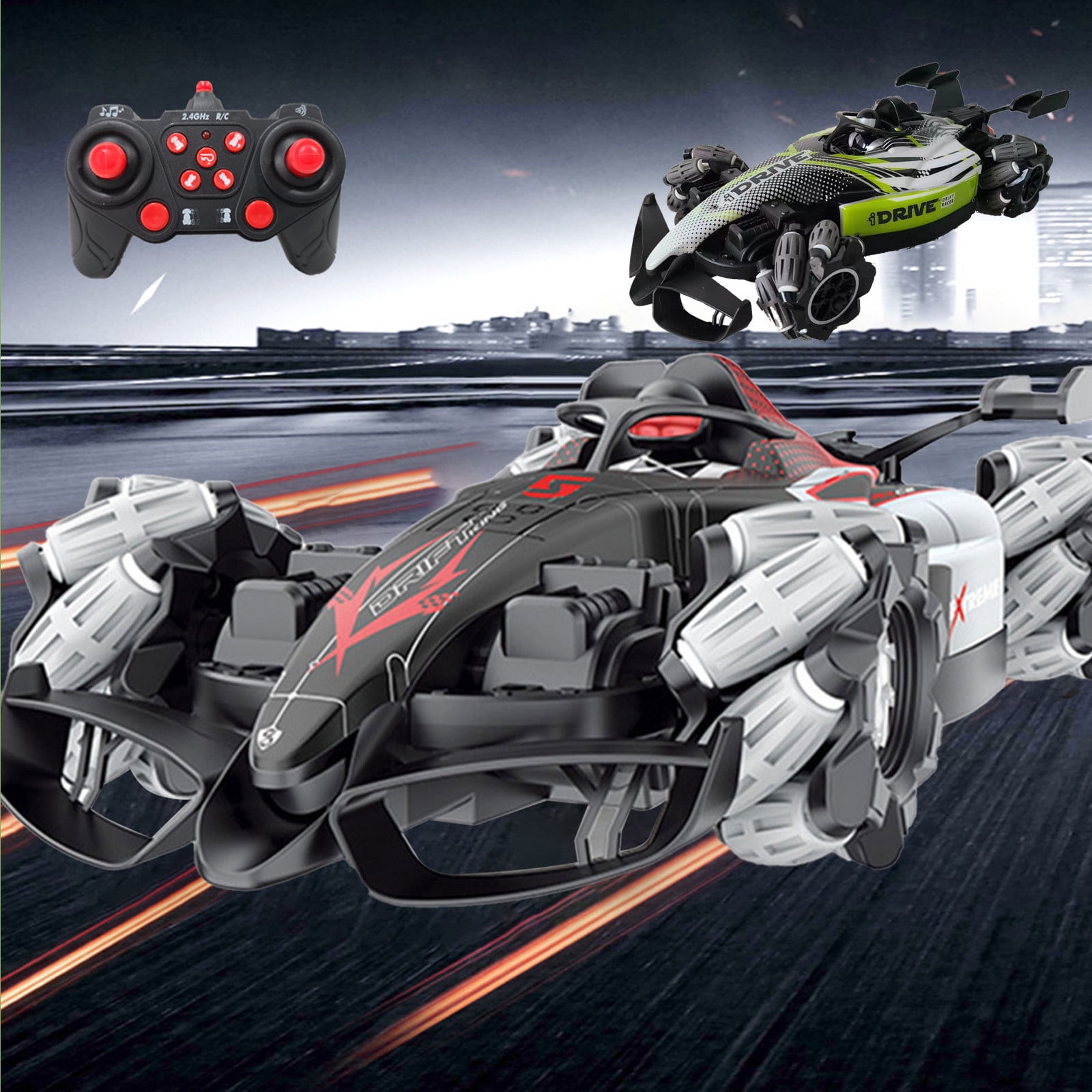 Viflosae Rc Cars 2.4G Remote Control Car Spray Stunt Drift Racing Car ...