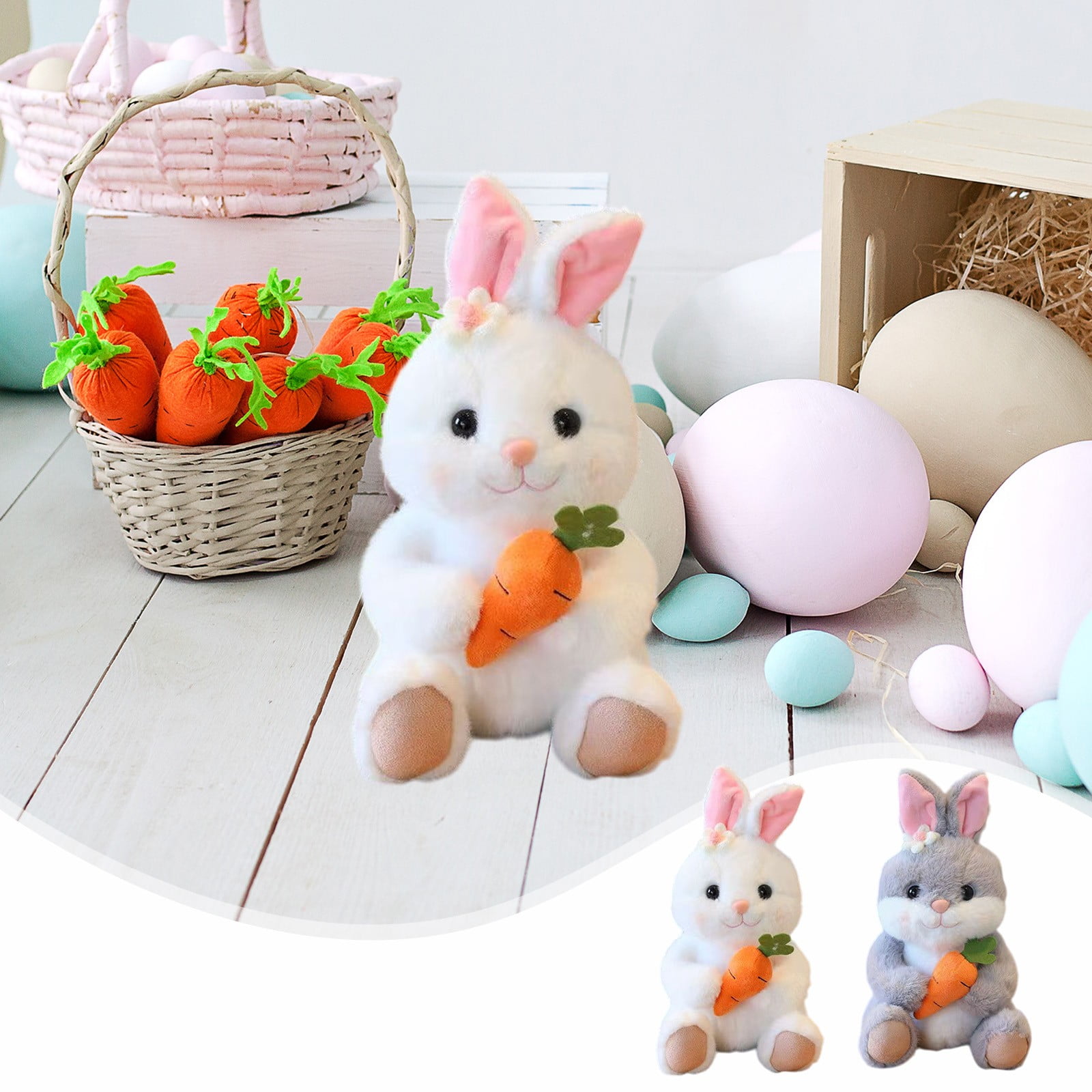 Viflosae Recital Gifts Hugging Radish Little Rabbits Easter Cloth Doll ...