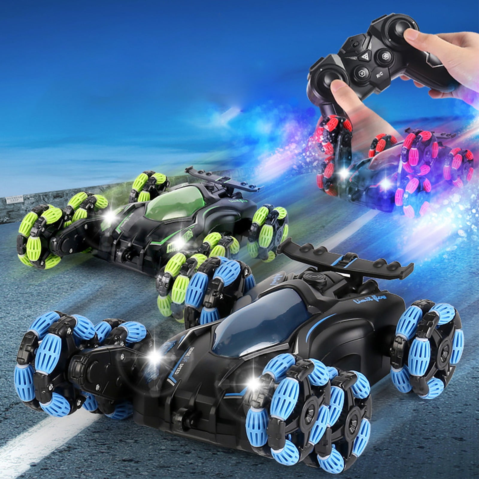 Viflosae Remote Control Car for Toddlers 1-3 RC Car, Six-wheel Four ...