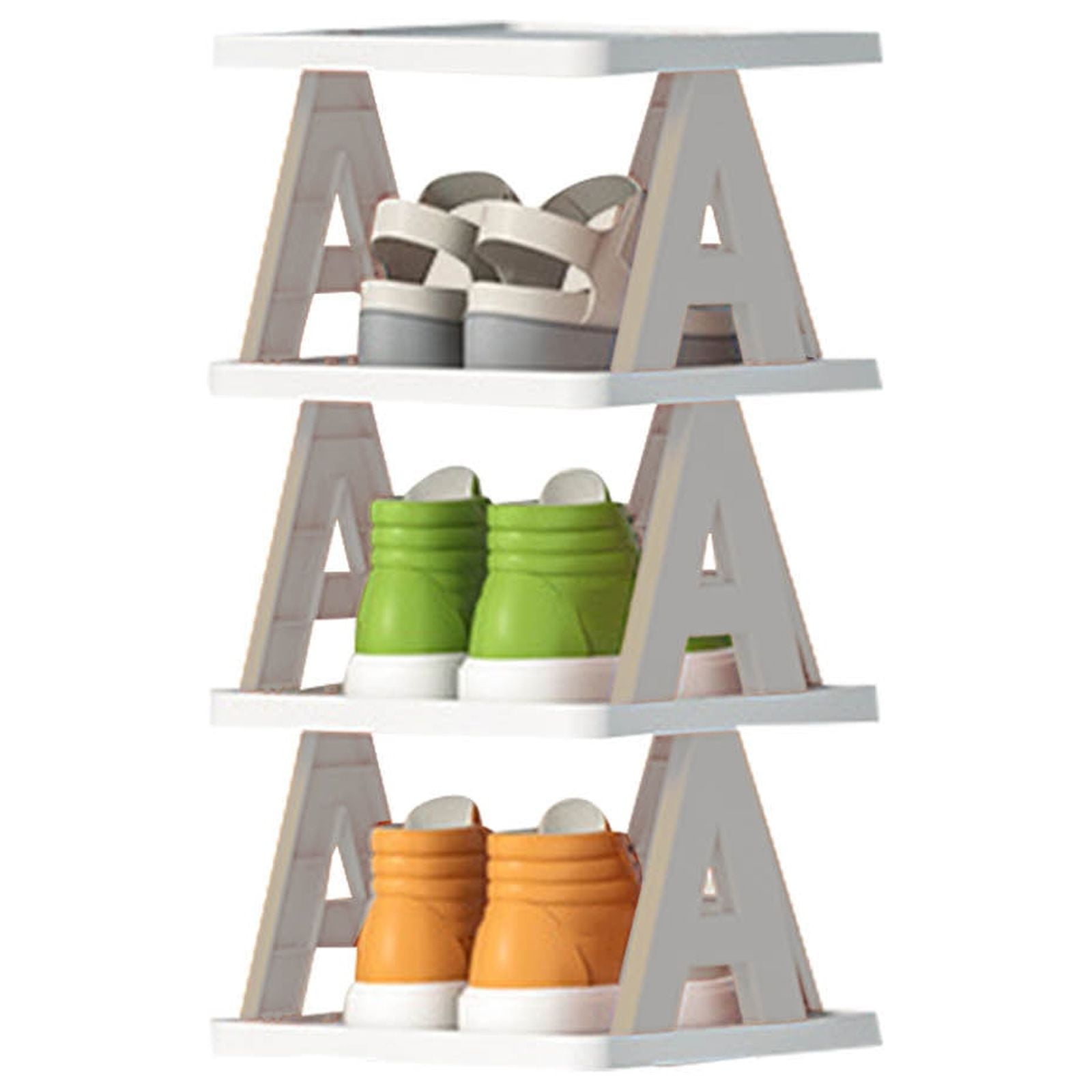 Viflosae Shoe Rack Stackable Shoe Shelf Storage - Multi-layer Letter ...