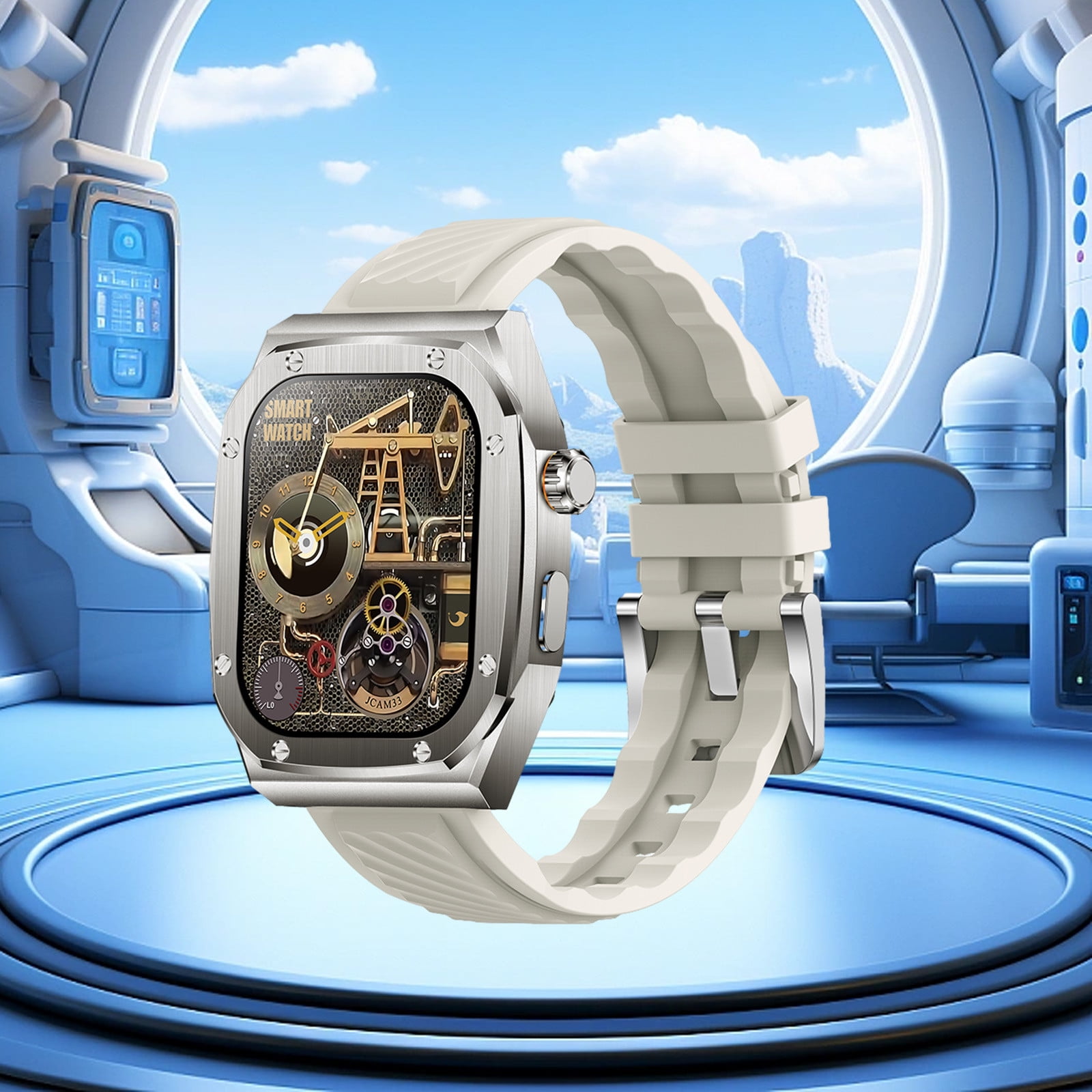 Viflosae Smart Wearable Watch Multifunction HD Rectangular Screen ...