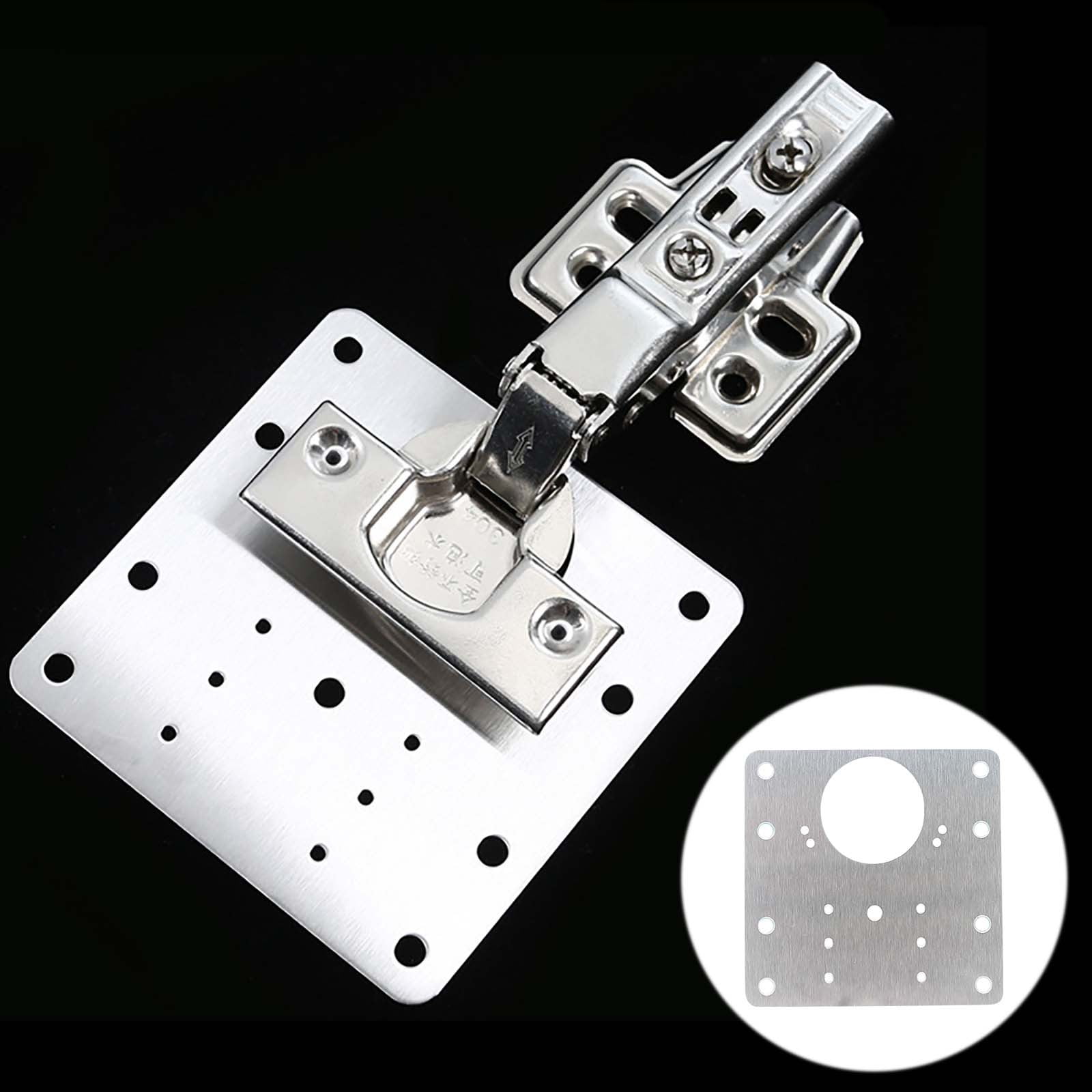 Viflosae Stainless Steel Cabinet Door Hinge Repair Plates Cabinet Hinge ...