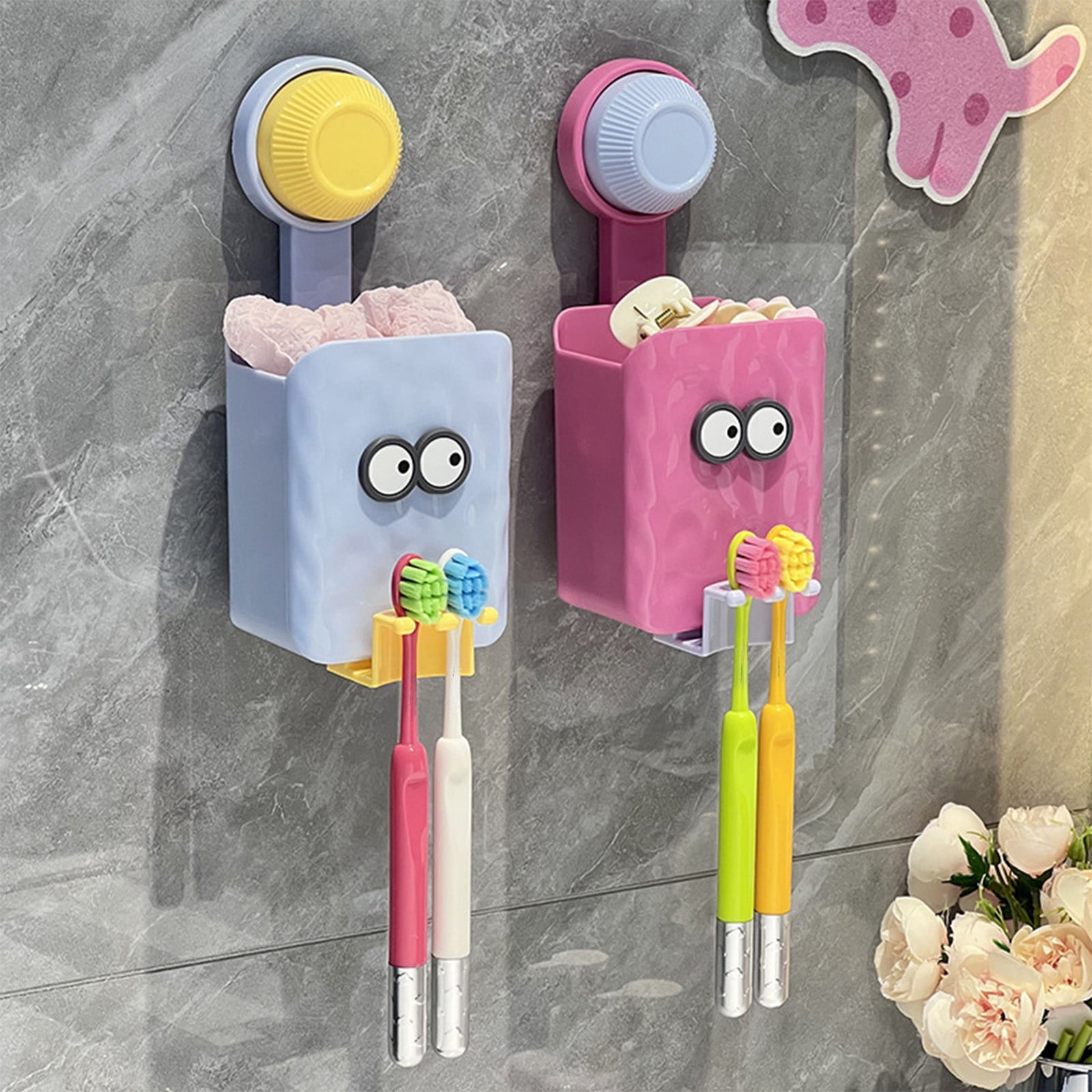 Viflosae Storage Boxes Bathroom Storage Box – Cute Countertop Organizer ...