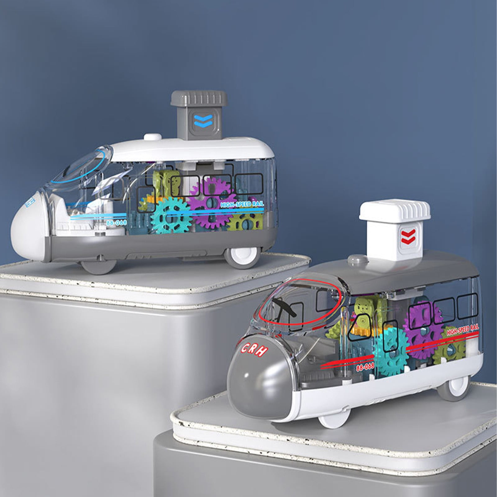 Viflosae Toddler Push Toy Friction Powered Cars Children Press Light ...