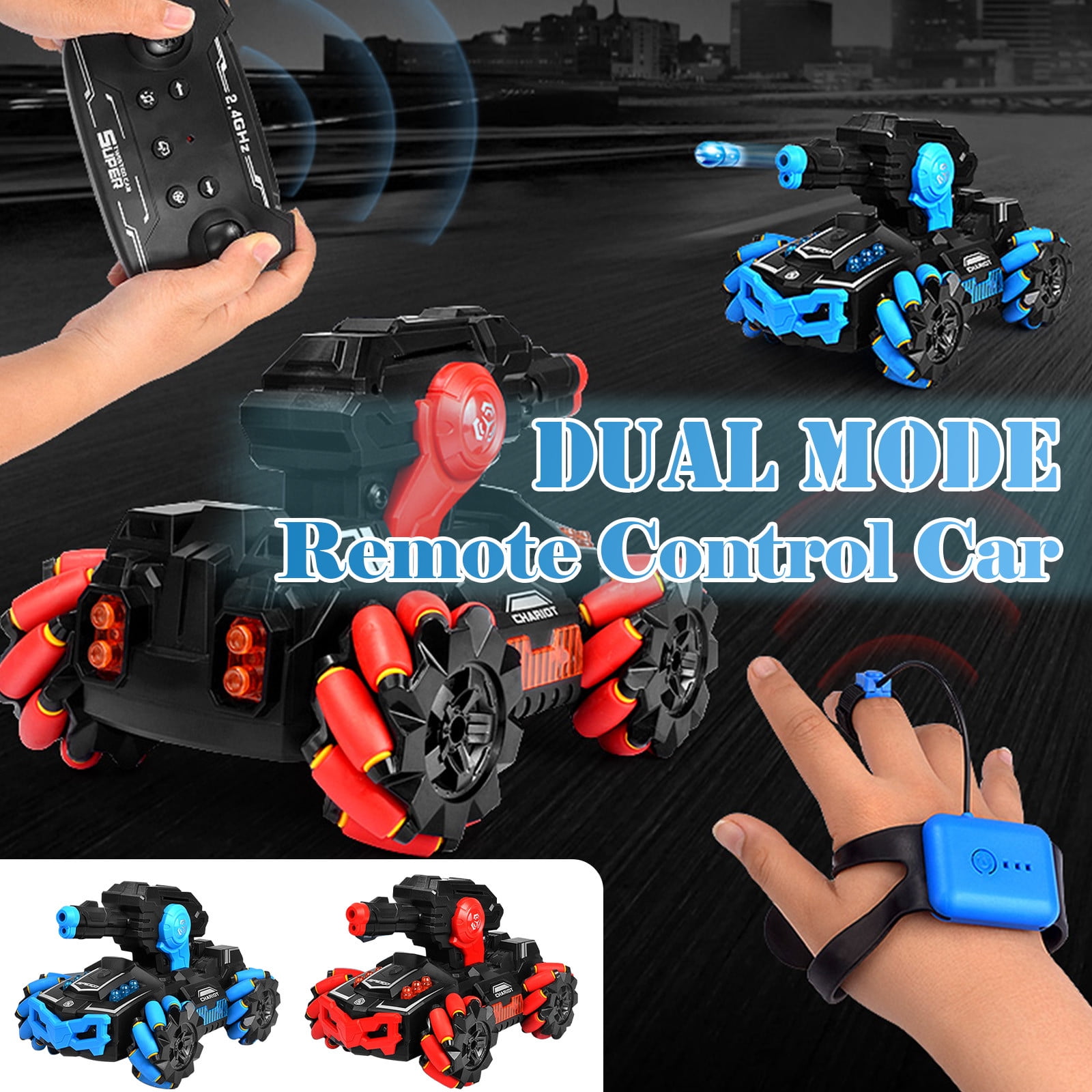 Viflosae Toys for Ages 2-4 Remote Control Tank Toy Car Can Make Water ...