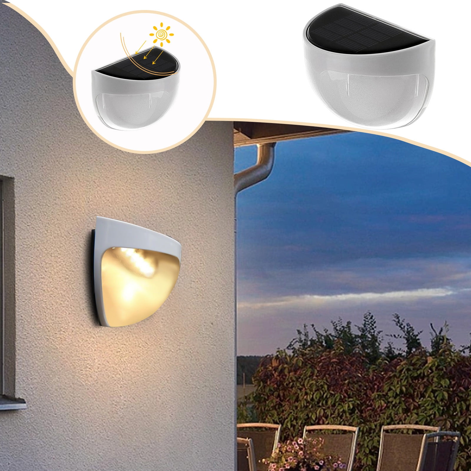 Viflosae Ultra Bright Outdoor Lights,LED Outdoor Solar Lights,Land ...