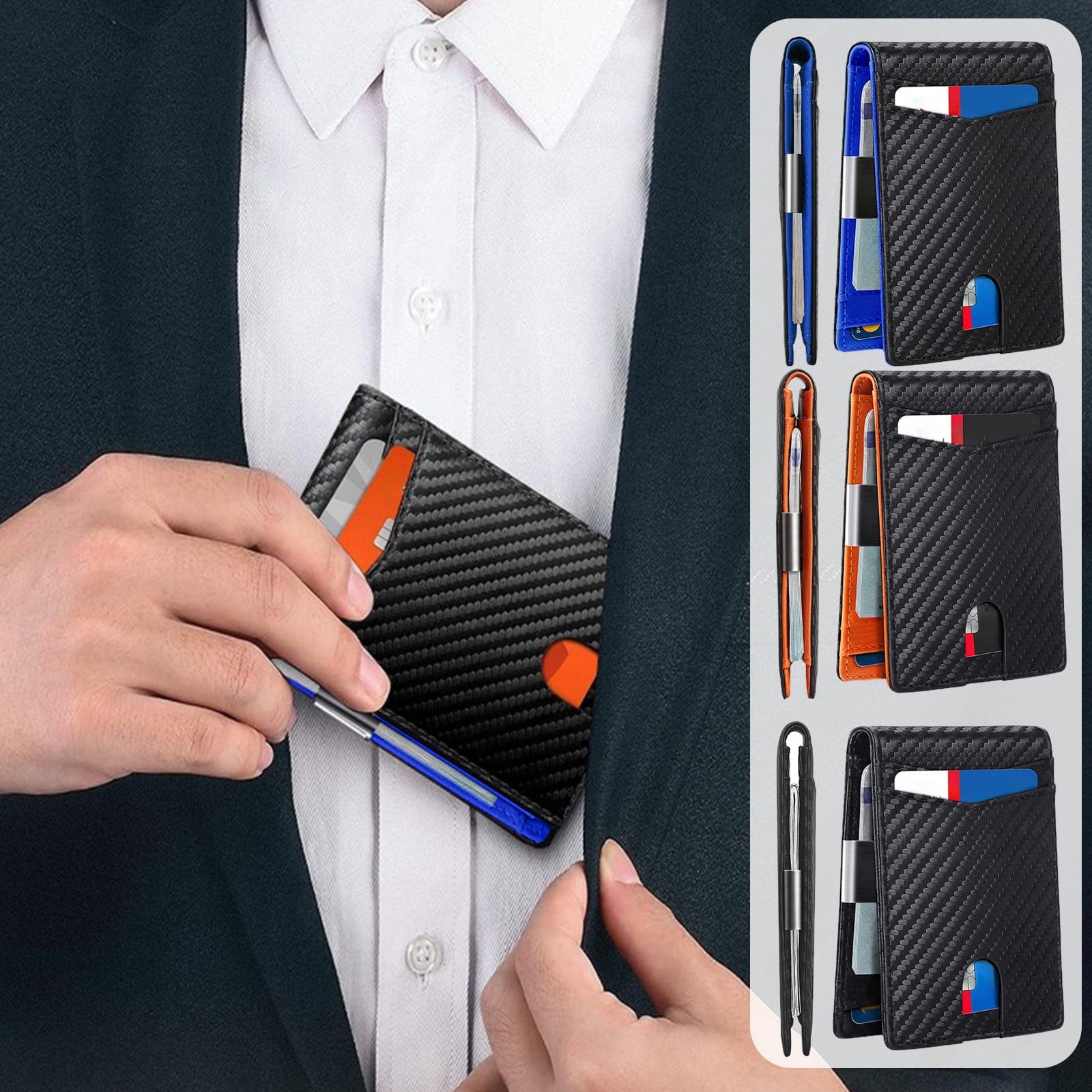 Viflosae Women Handbags Money Clip Wallets for Men Slim Bifold Wallet 2 ...