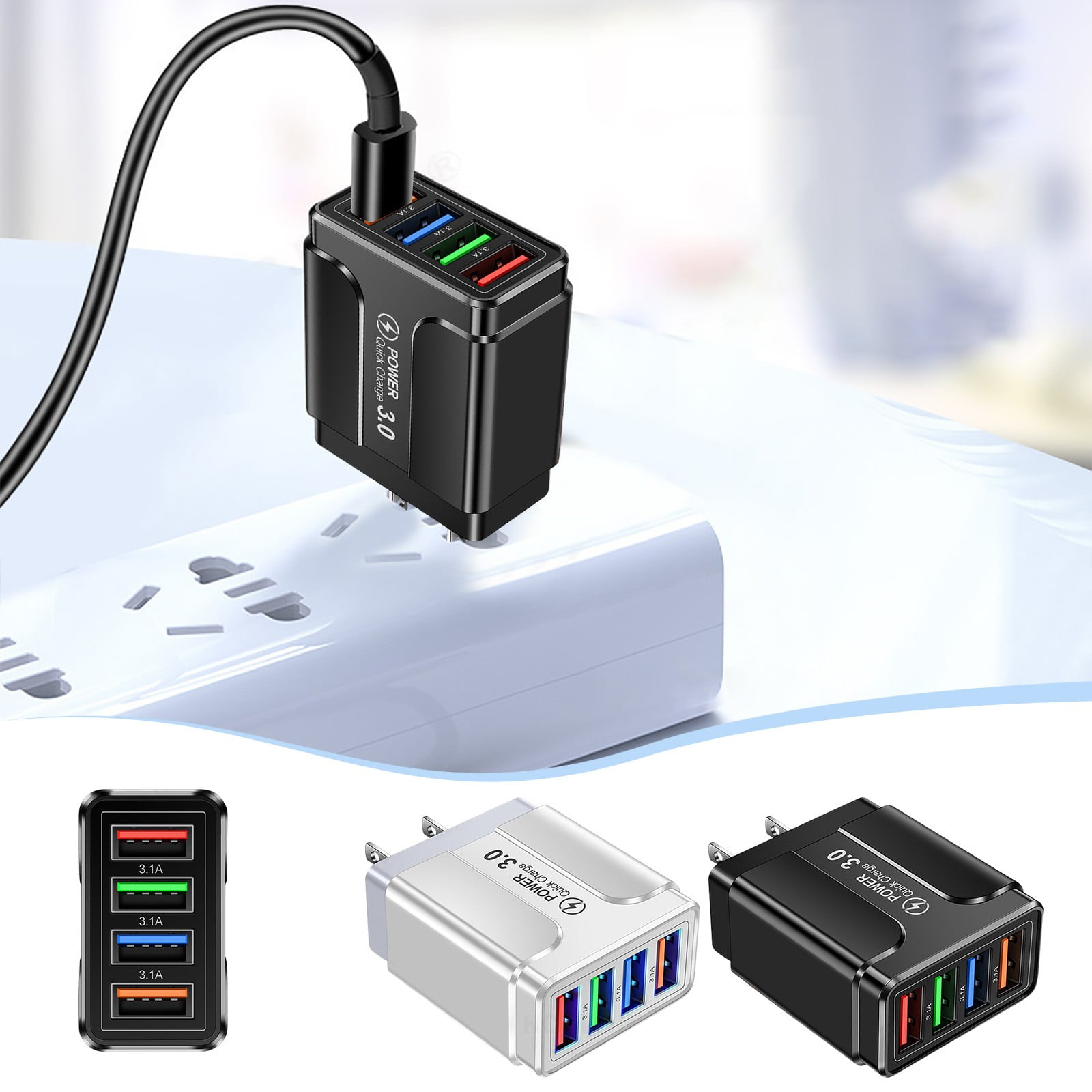 Viflosae iPhone Charger Hub Multiport Adapter USB C Multiport Hub ...