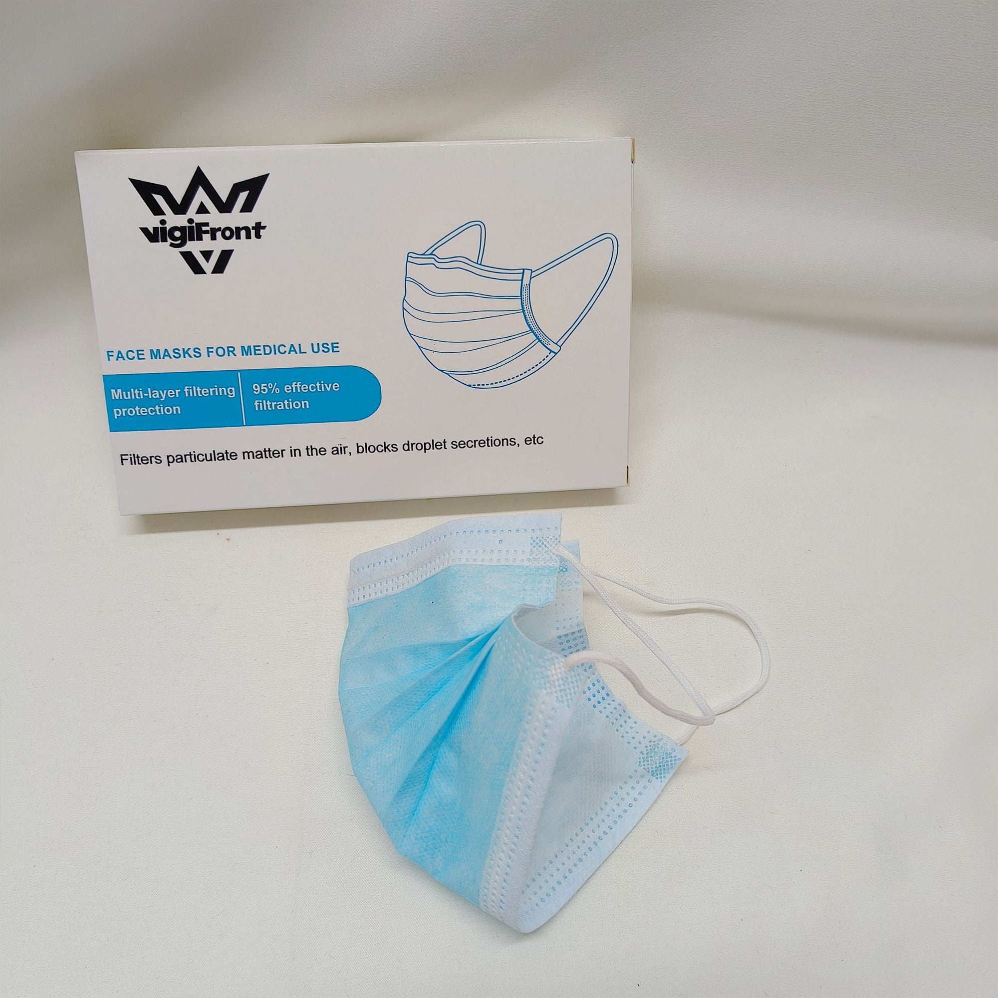 VigiFront Face masks for medical use Multi-layer Filtering Protection ...