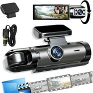 Dash Cam, 3 Channel Dash Cam, 4K+1080P Dash Cam Front and Inside ...