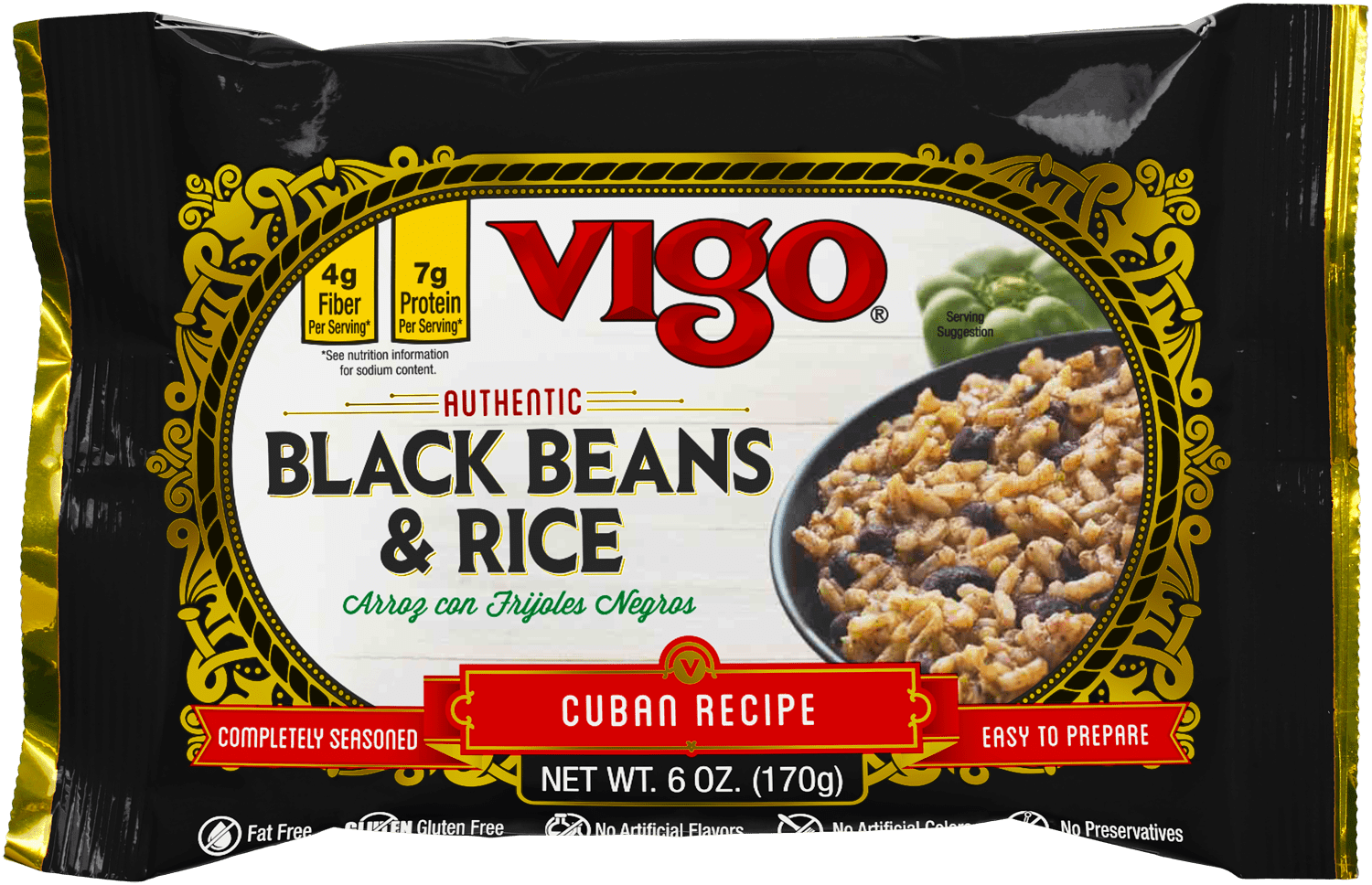 Vigo Authentic Cuban Recipe Black Beans and Rice, 6 oz - Walmart.com