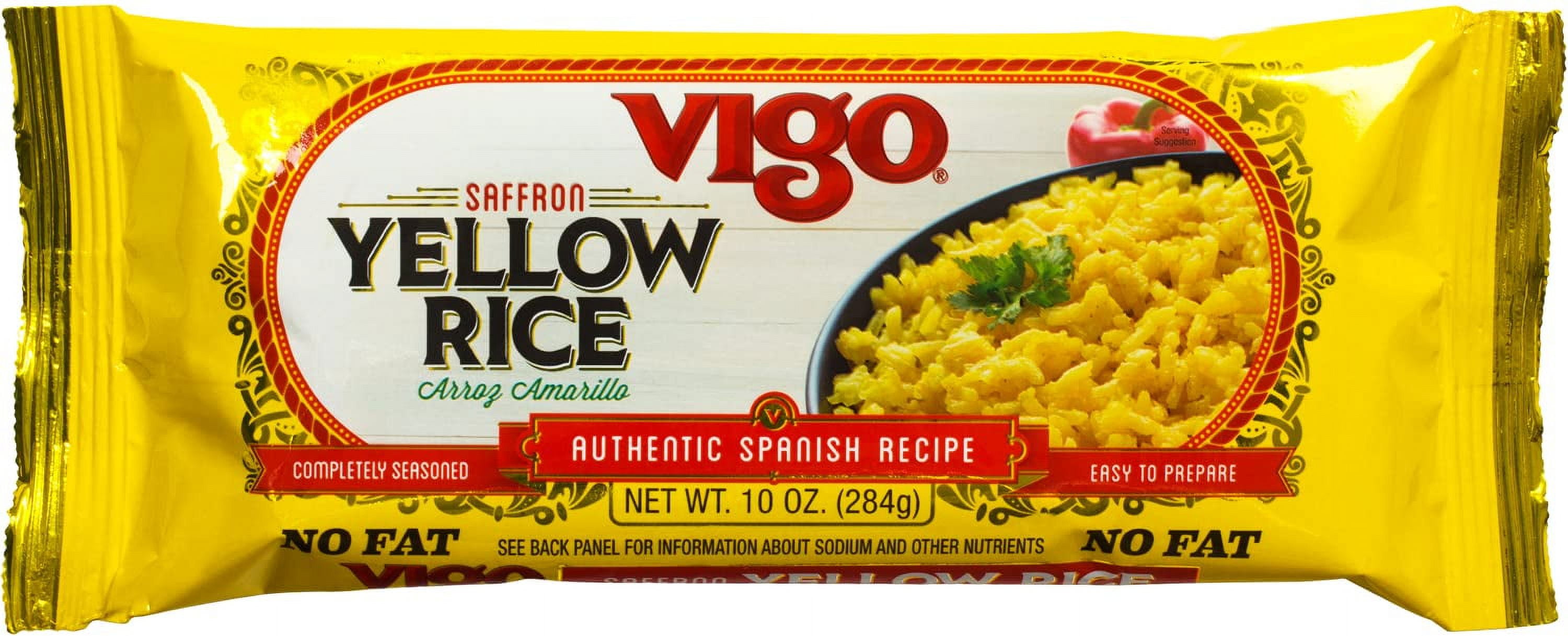 Vigo Authentic Saffron Yellow Rice, Low Fat, 10oz (Pack of 12 ...