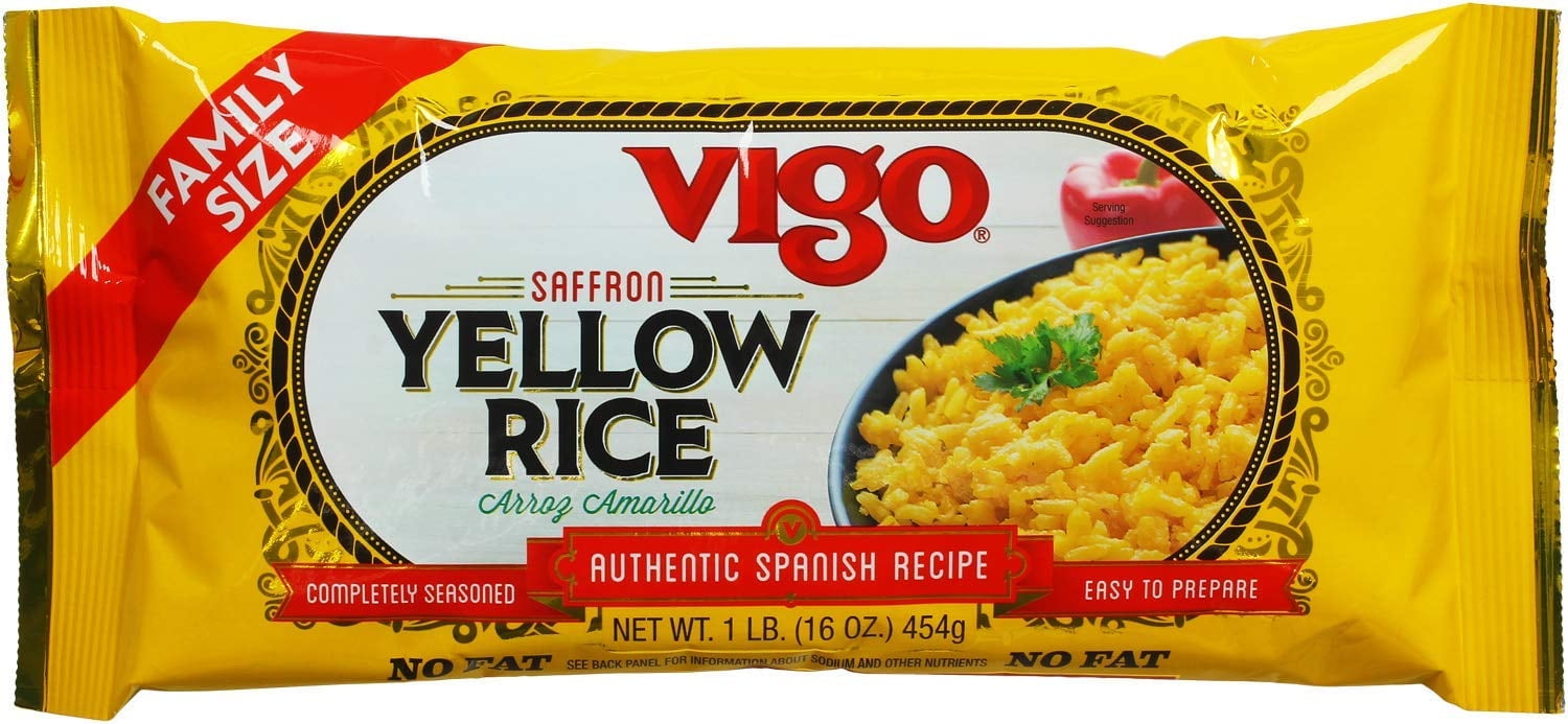 Vigo Authentic Spanish Saffron Yellow Rice, Low Fat, Ready in 20 ...