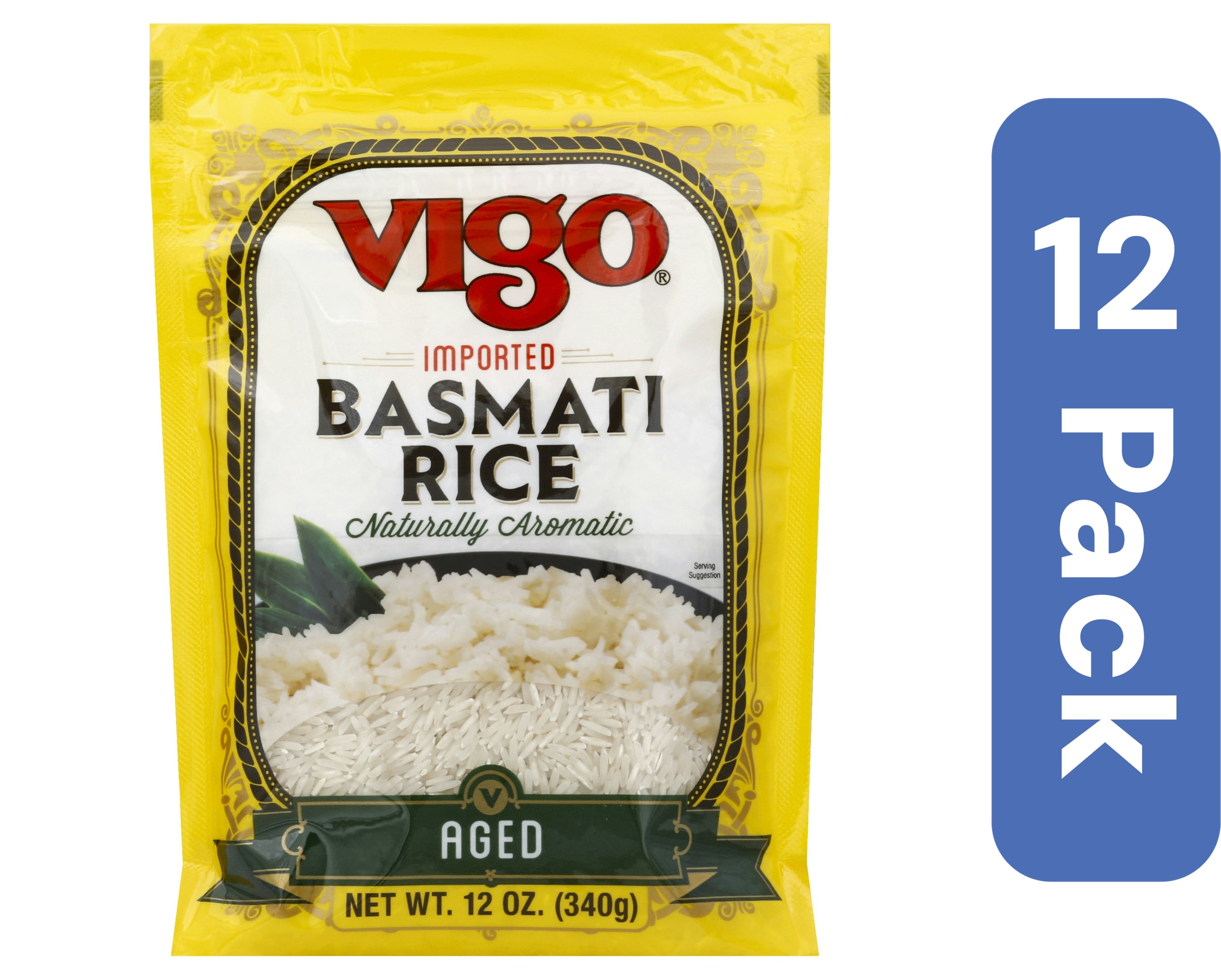Vigo Basmati Rice 12 oz (Pack Of 12) - Walmart.com