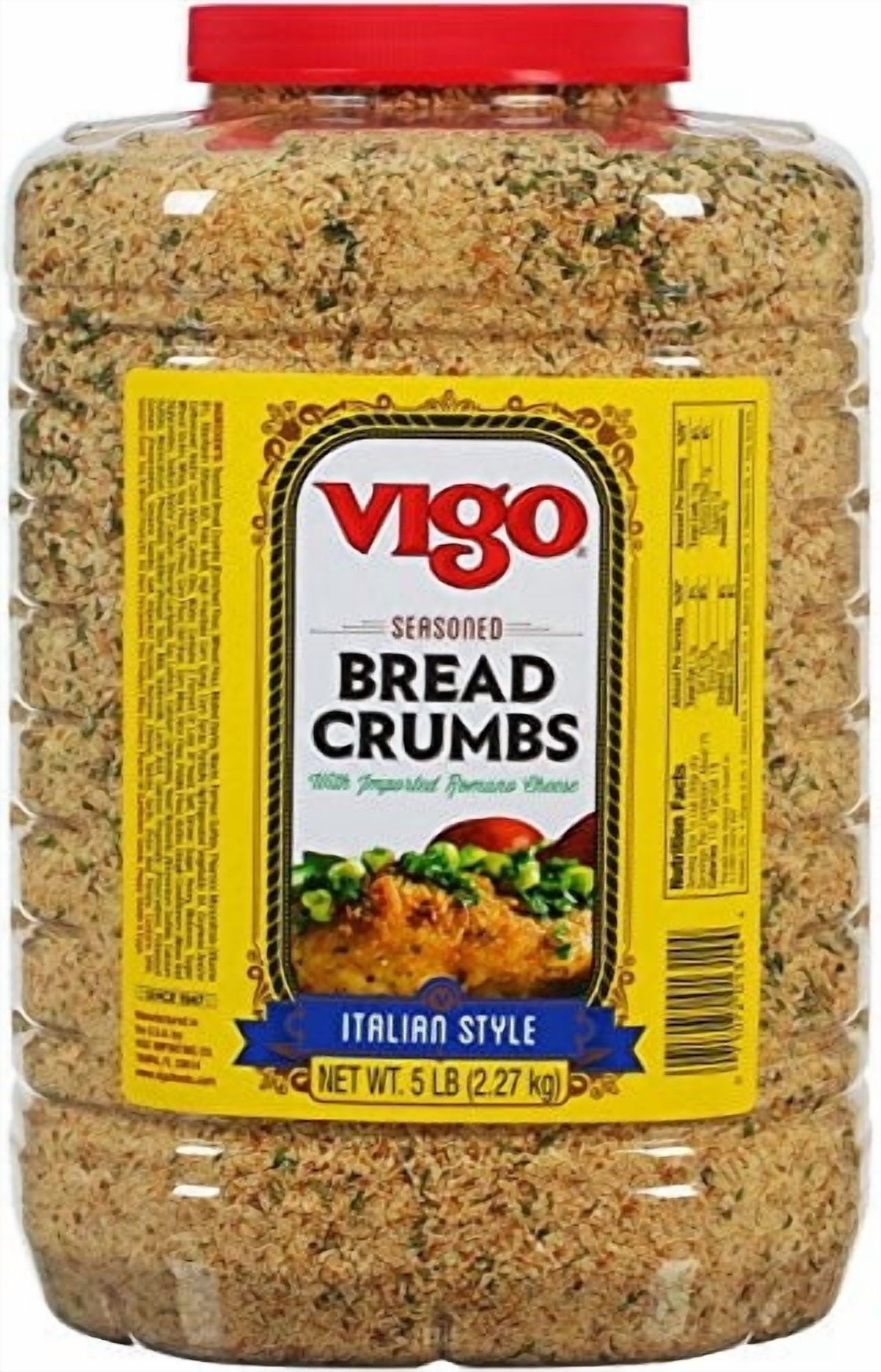 Vigo Italian Style Seasoned Bread Crumbs, 5 lb - Office Use - Walmart ...